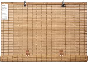 Amazon.com: Cordless Bamboo Blinds Shades for Windows, Light Filtering ...