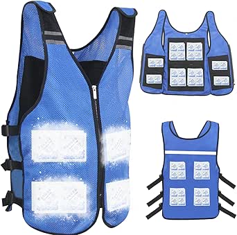 Amazon.com: MKEFMEI Cooling Vest for Men&Women Adjustable Ice Vest ...