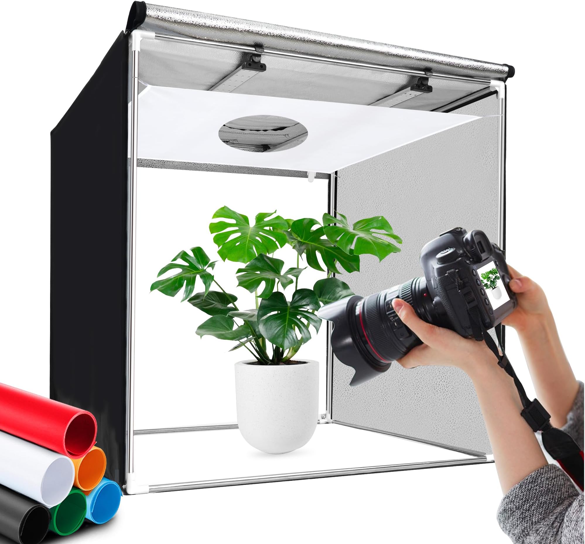 Amazon.com : HitTopss Photo Studio Light Box for Photography, 24"x24 ...
