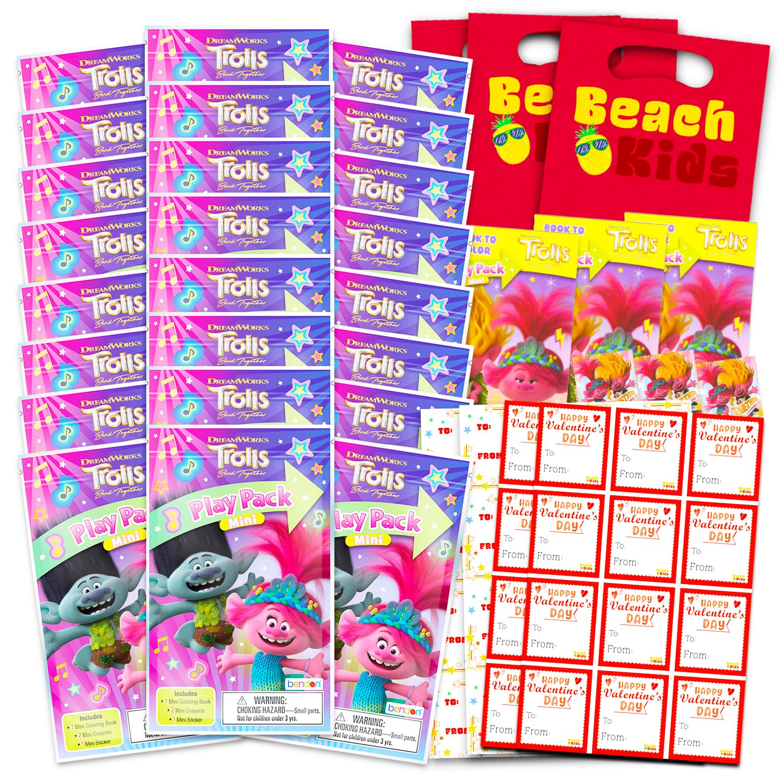 Snapklik.com : Trolls Valentines Day Classroom Gift Exchange Bundle ...