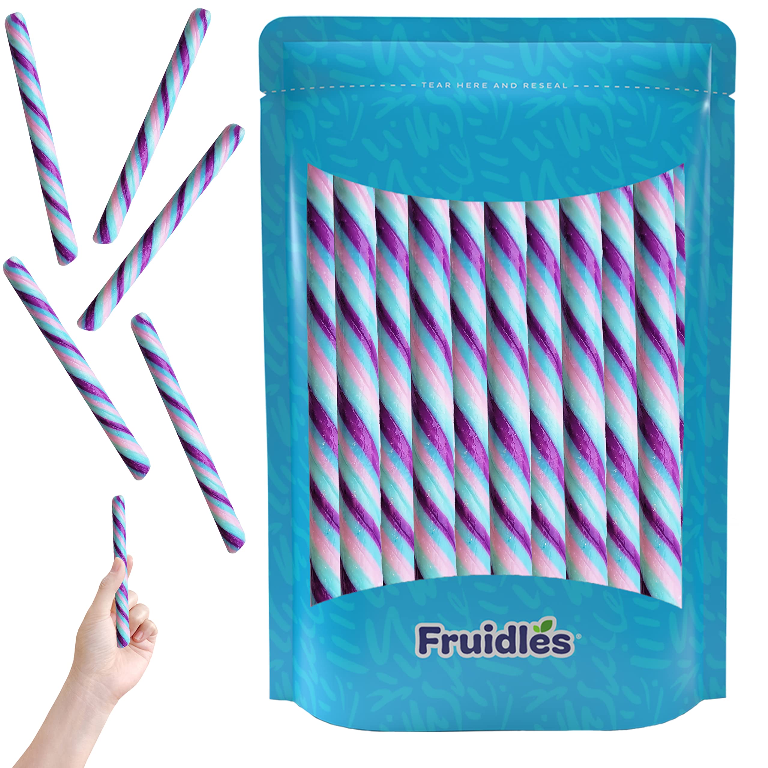 Amazon.com : Fruidles Swirl Candy Cane Sticks Suckers, Old-Fashioned ...