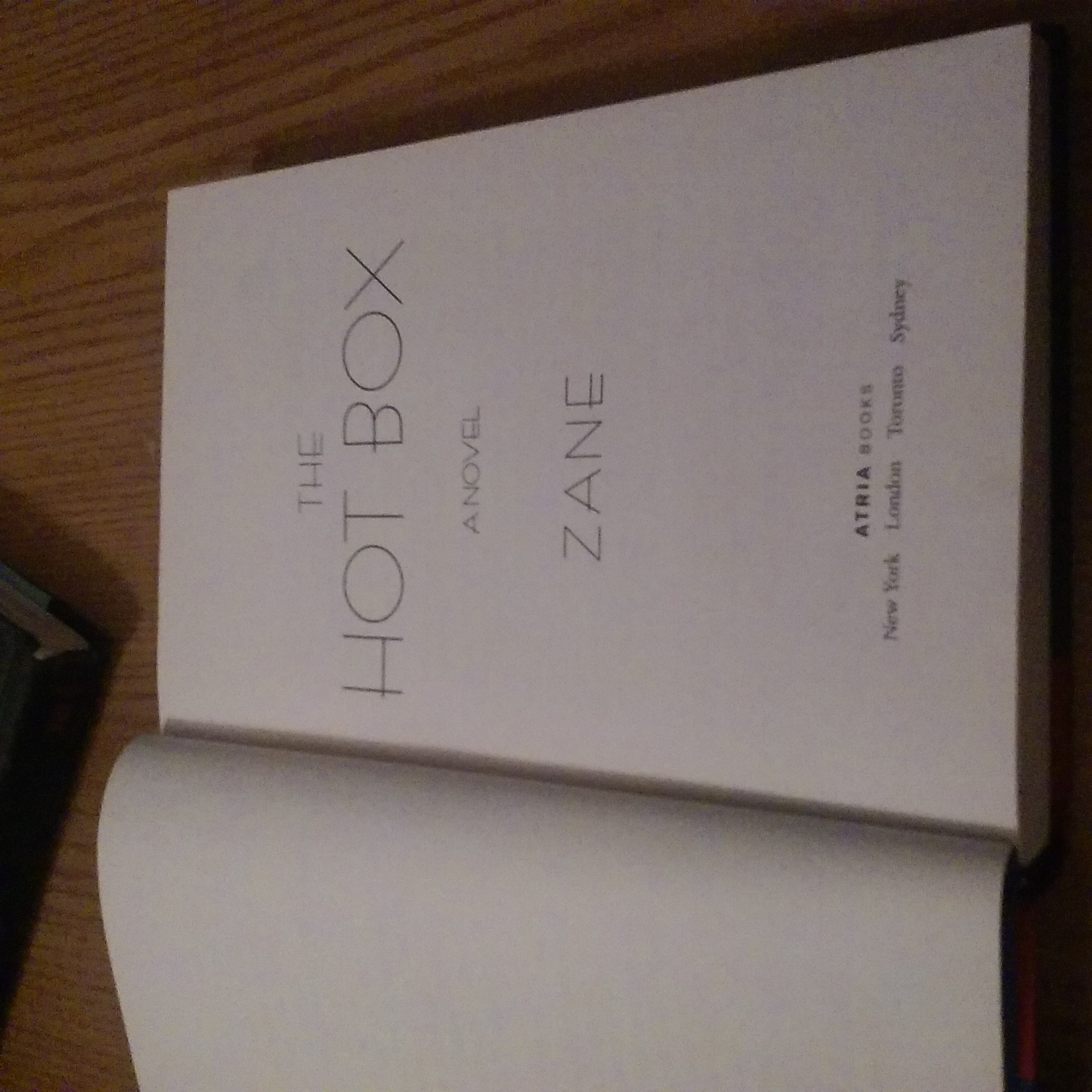 Amazon.com: The Hot Box: 9780743499279: Zane: Books