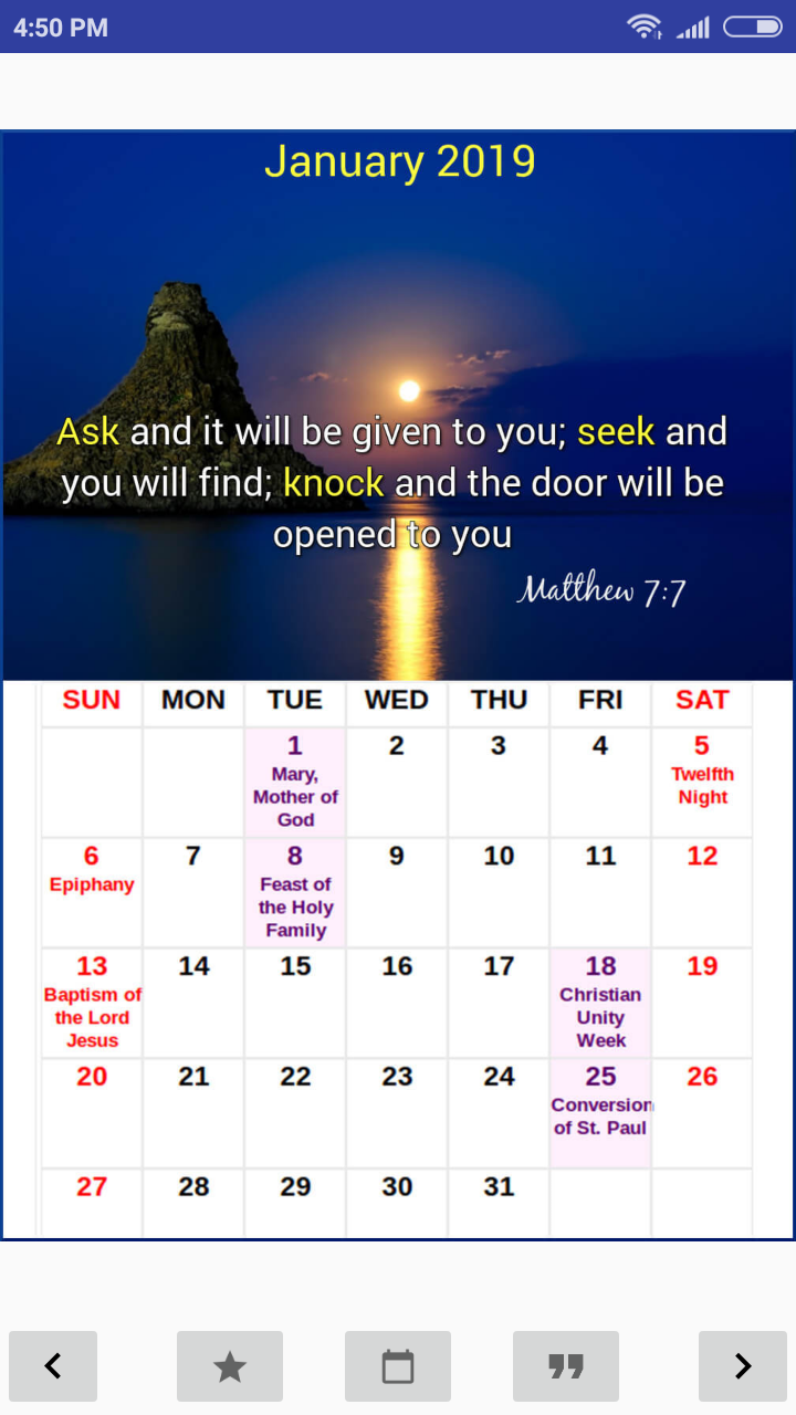 Christian Calendar 2019 - App on Amazon Appstore