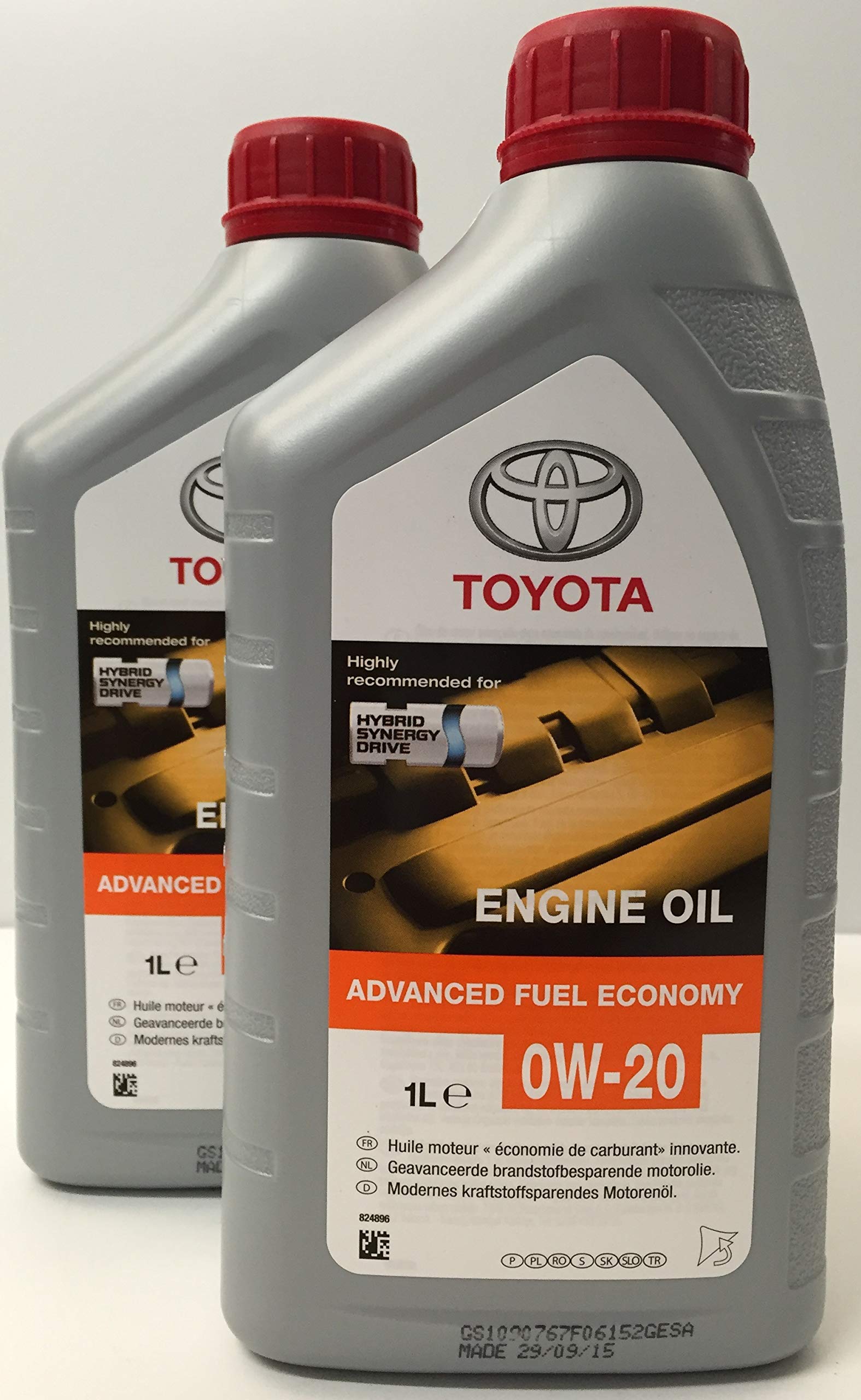 Buy Toyota Original Synthetic Engine Oil 0W 20 Hybrid Engines 2 Litres