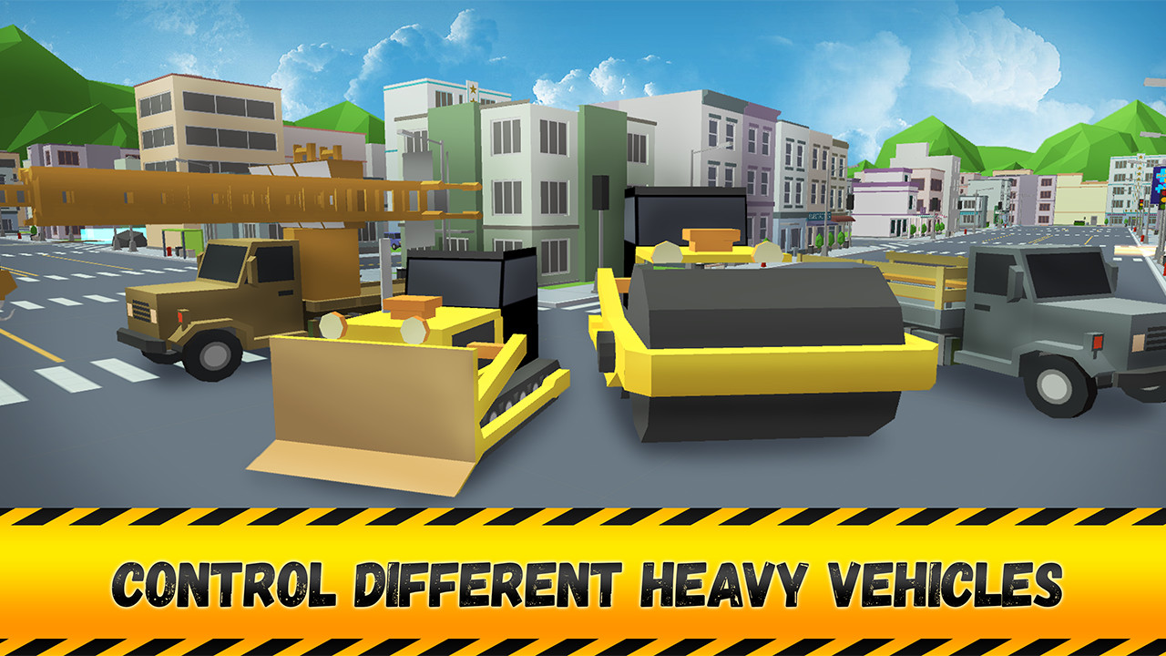 Construction City: Blocky Building Prison Game | Police Station ...