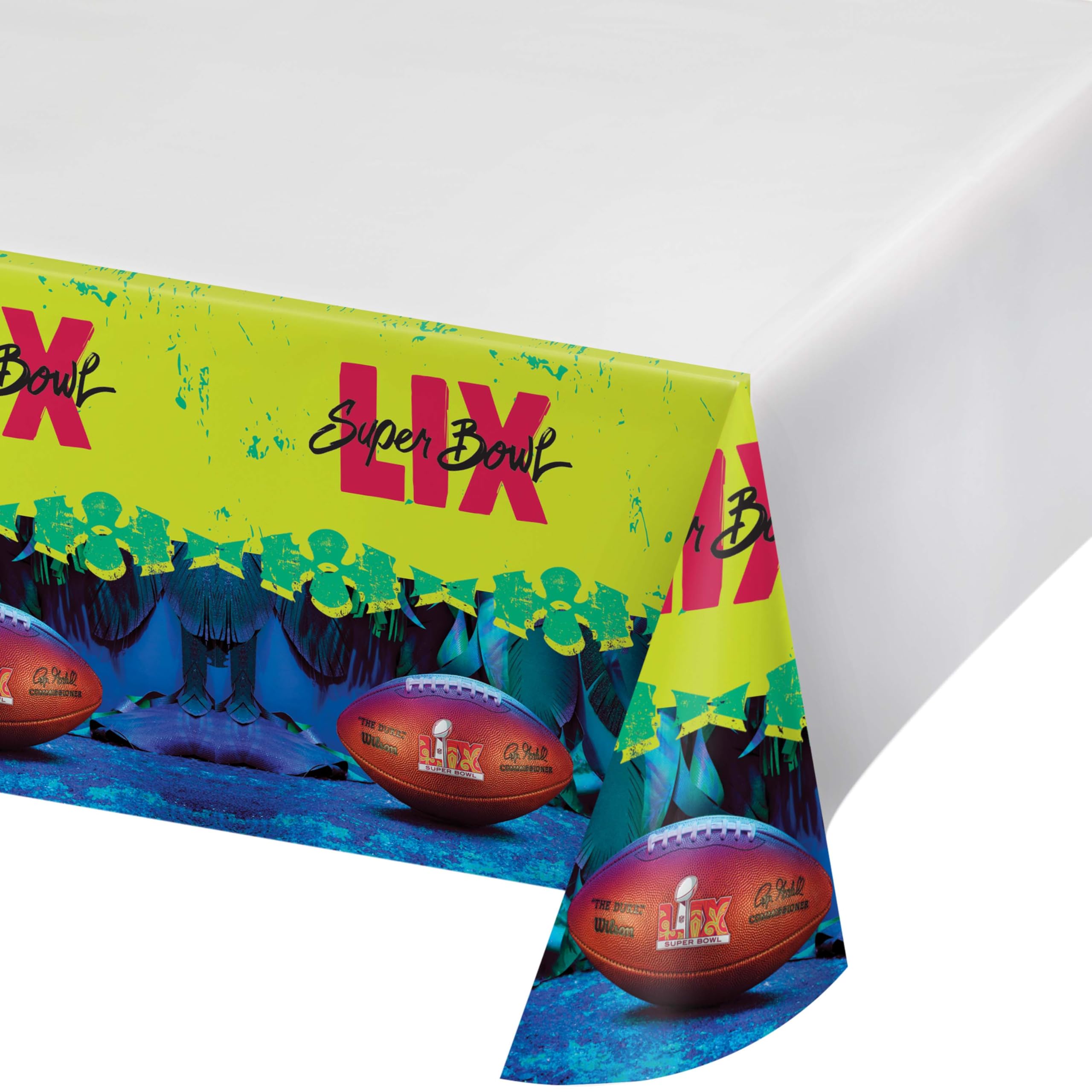 Amazon.com: Trendware NFL Super Bowl LIX Plastic Tablecloths, 3 Count ...