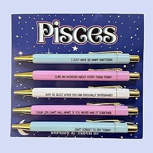 Amazon.com : Kapoorow 5pcs Funny Pisces Pen Set, Personalized Bride ...