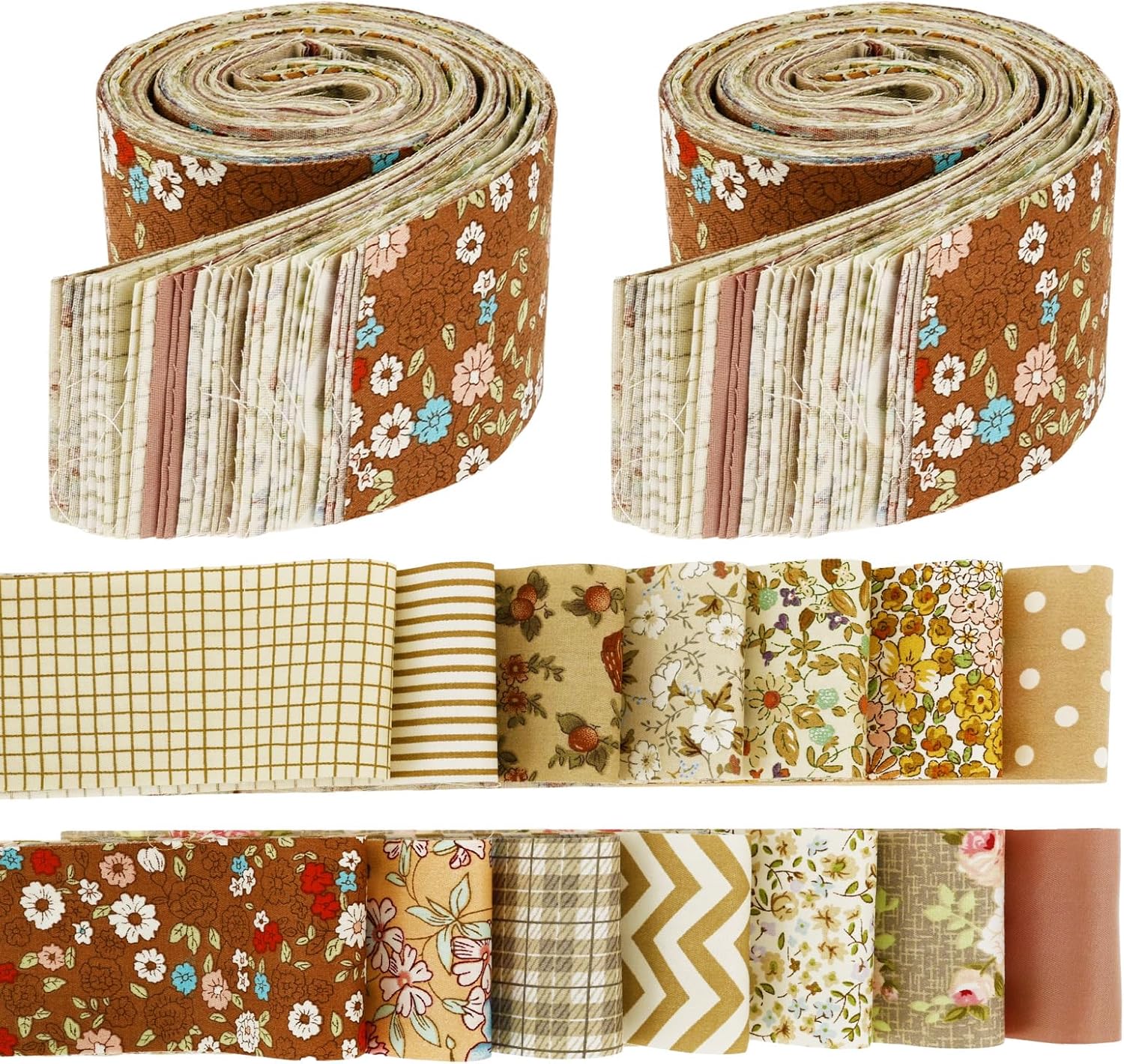 Amazon.com: 84Pcs Jelly Roll Fabric Strips, Jelly Roll Fabrics Strip ...
