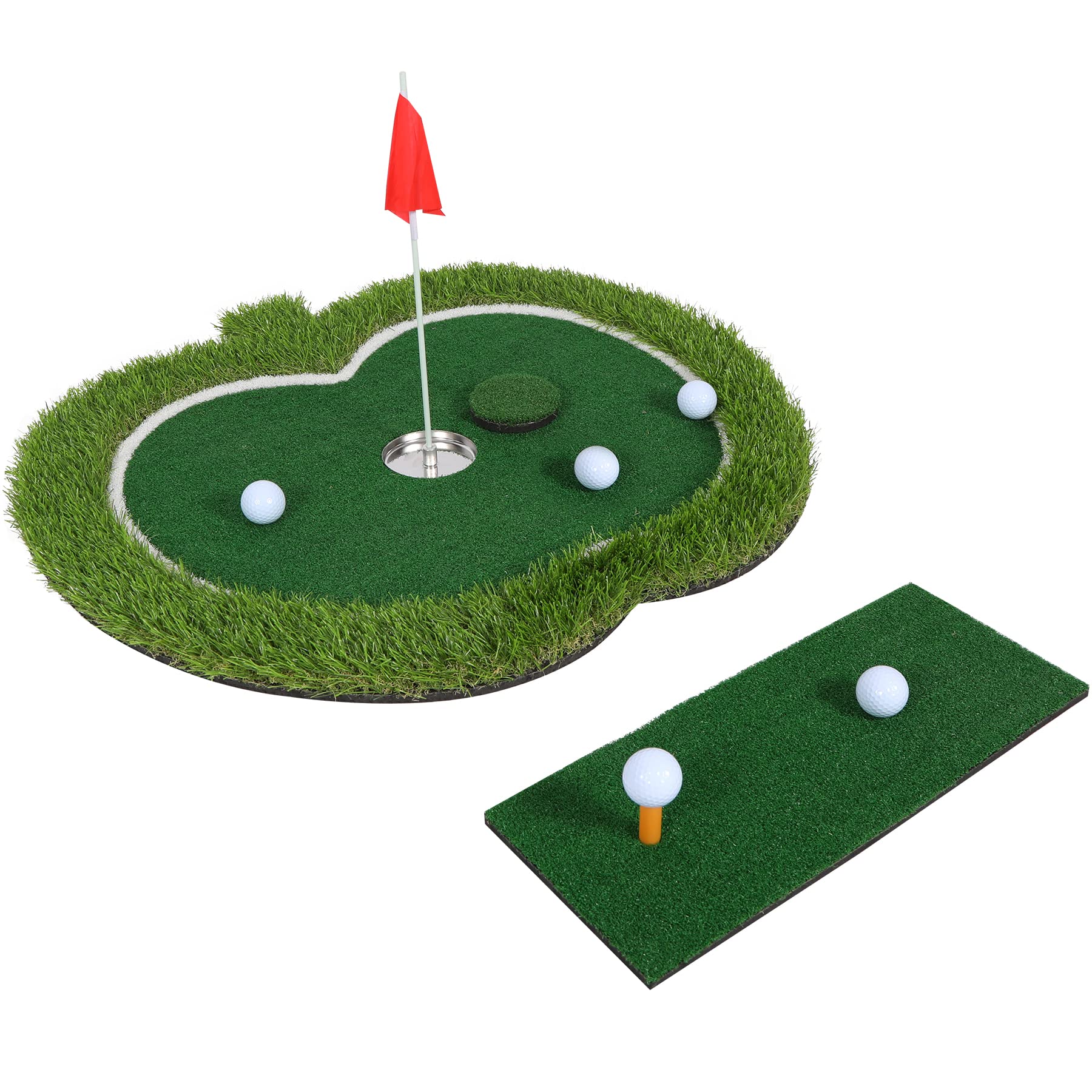 Lineslife Floating Golf Putting Mat for Pool,Golf Game Floating ...