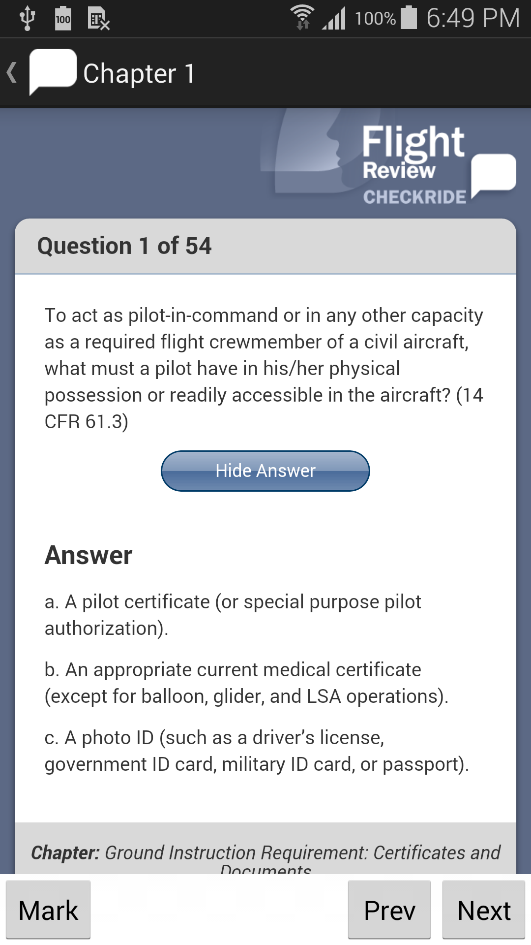 Flight Review Checkride - App on Amazon Appstore