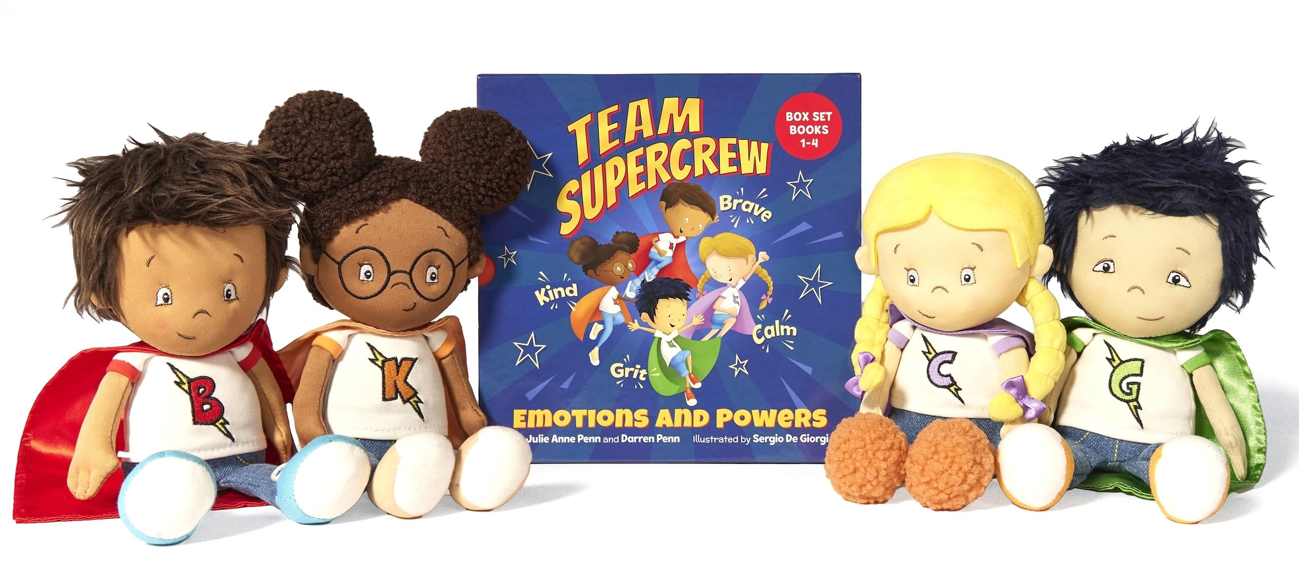 Team Supercrew Bundle - Emotions and Powers - 4 Book Box Set and 4 ...