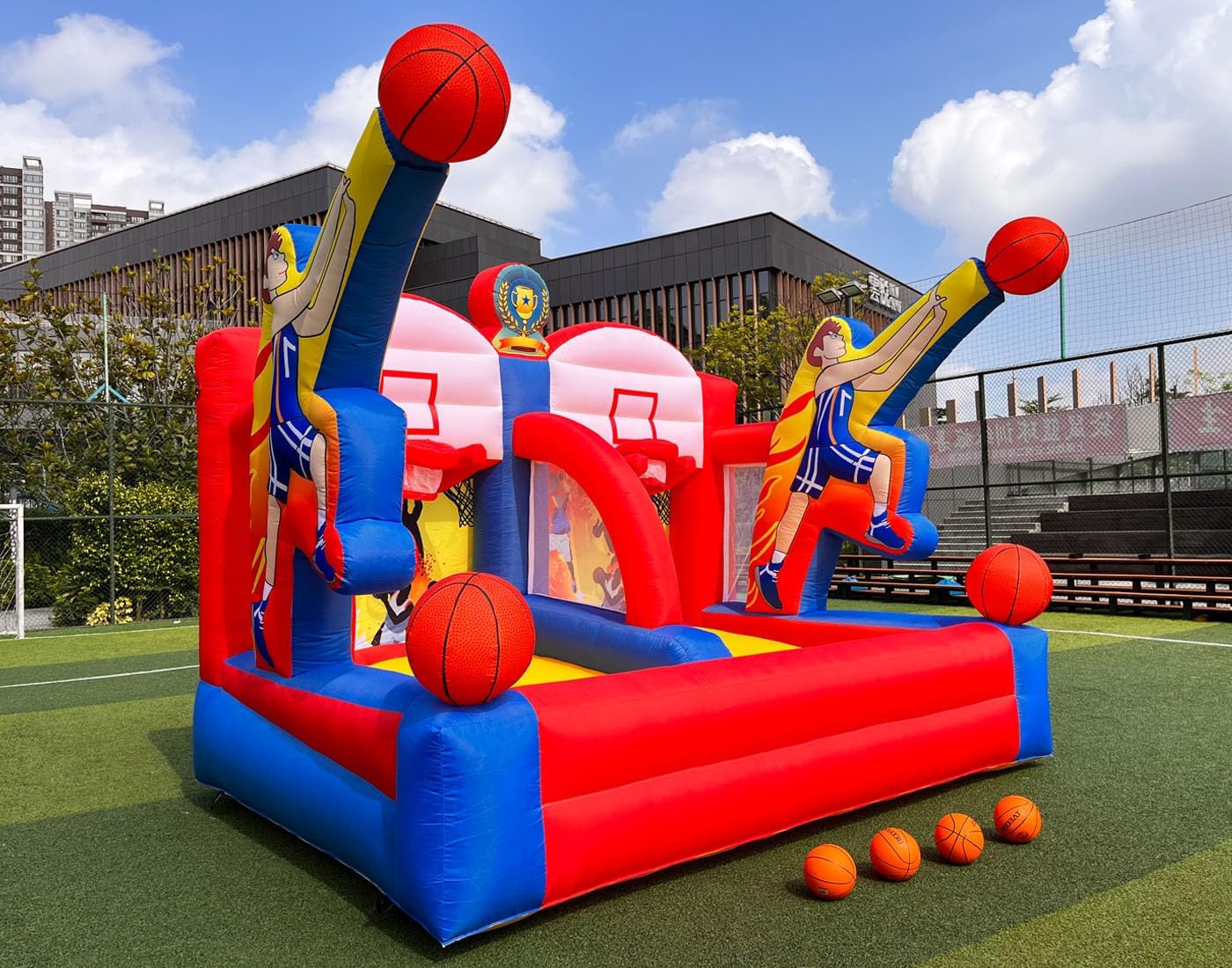 Amazon.com: Vinfgoes Inflatable Basketball Hoop Shot Inflatable Party ...