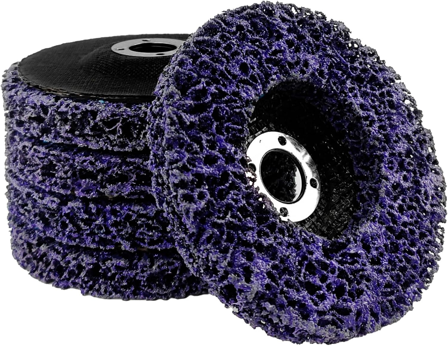 AeKeatDa 5Pcs 100mm/4Inch Poly Strip Wheel 4" x 5/8" Disc Strip Discs ...