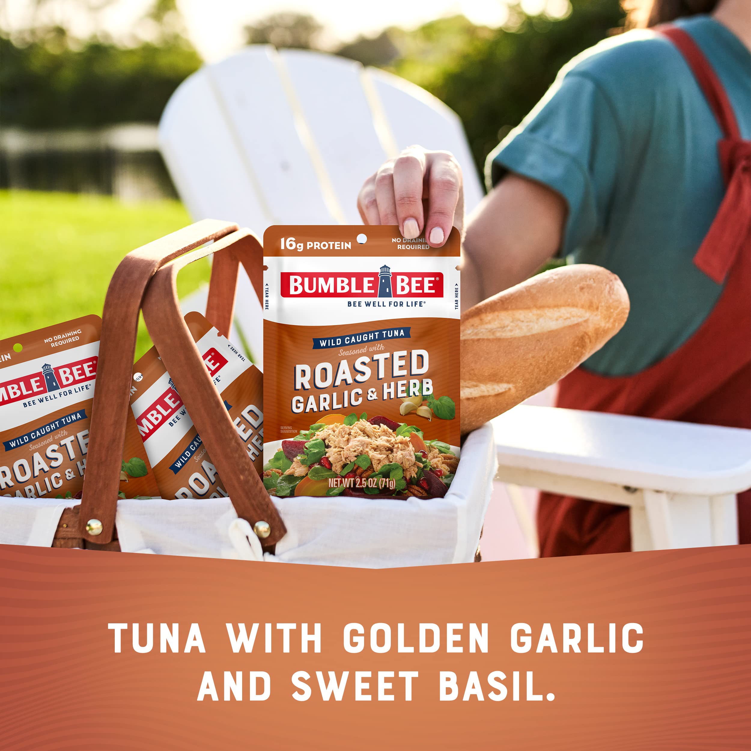 Snapklik.com : Bumble Bee Roasted Garlic & Herb Seasoned Tuna, 2.5 Oz ...