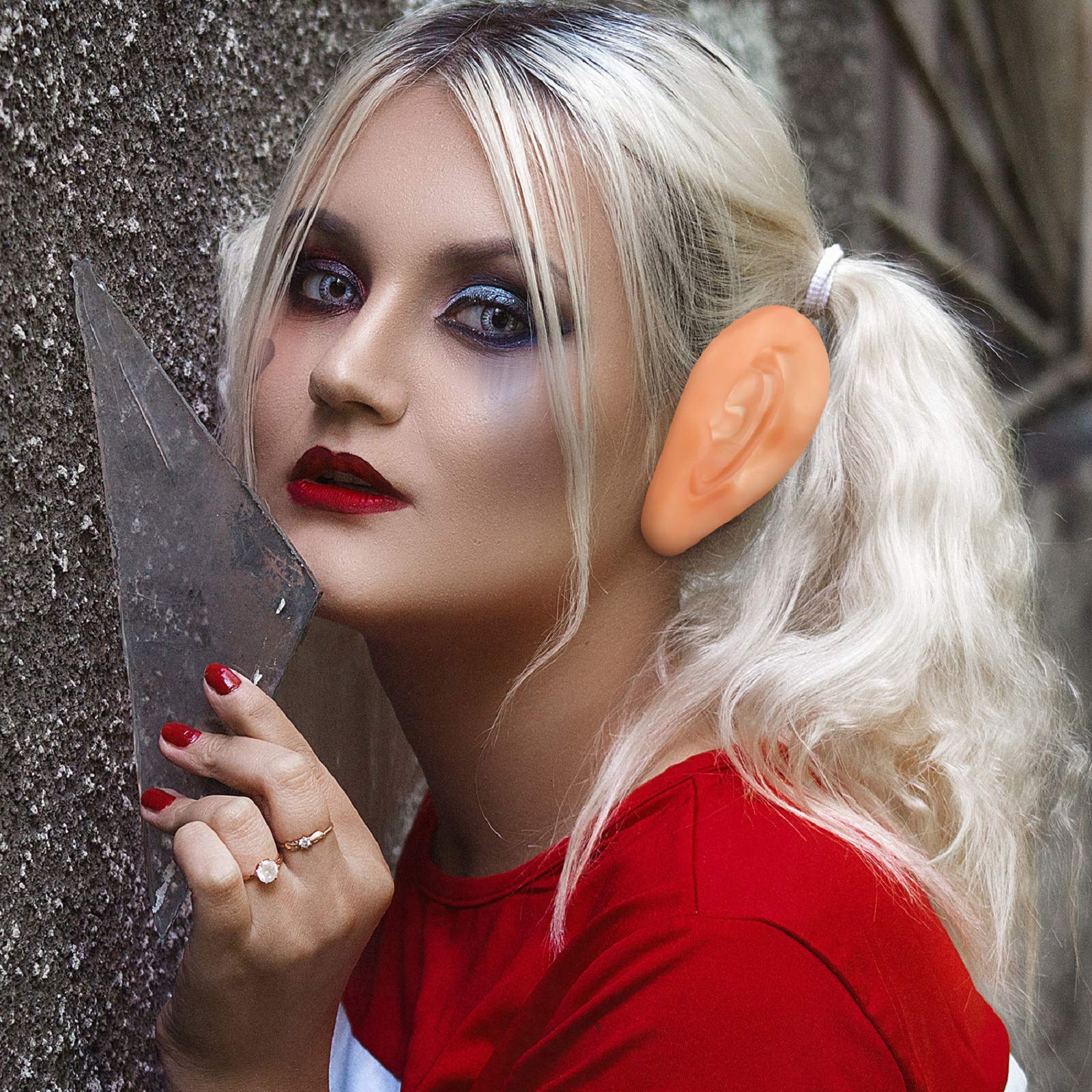 Boao 3 Pairs Fake Ears Costume Set Funny Silicone Big | Desertcart INDIA