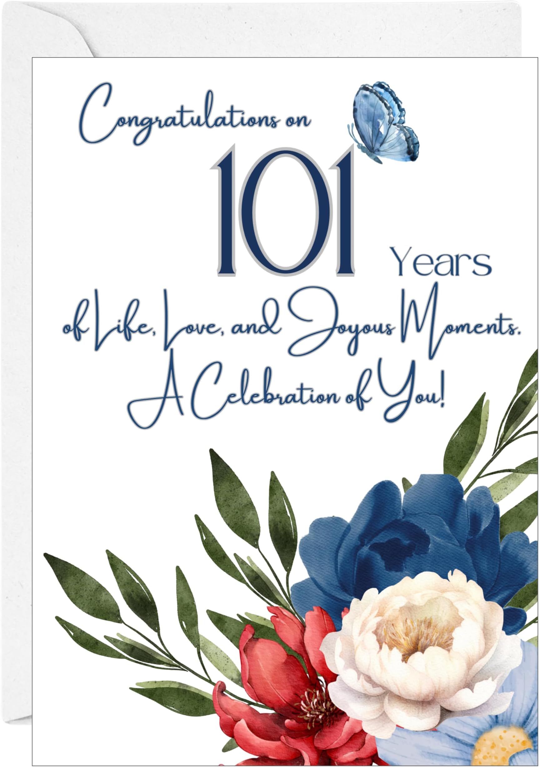 Amazon.com : Twizler 101st Birthday Card - 101st Year Old Card - Age ...