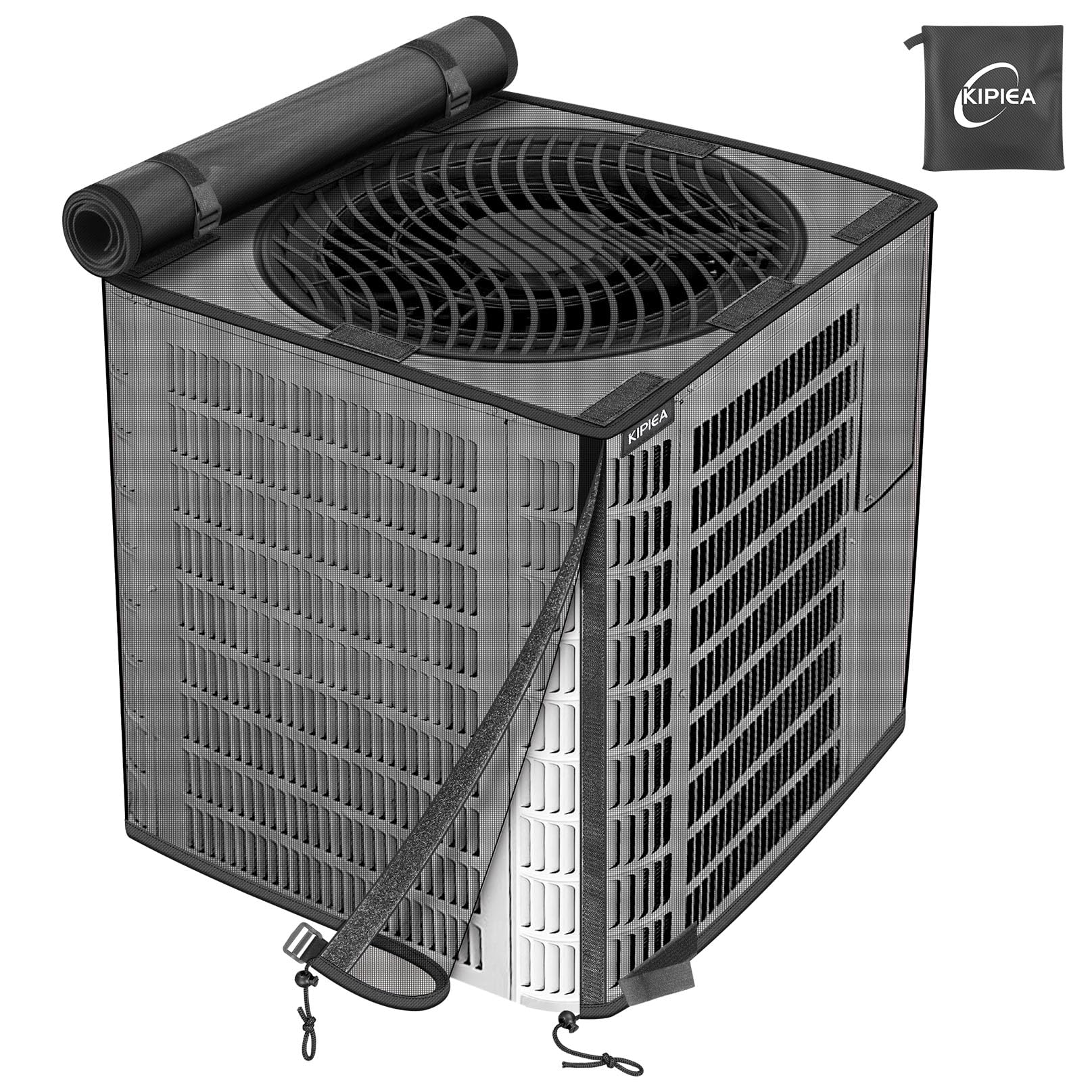 Snapklik.com : Kipiea 2 In 1 Upgraded Full Mesh Outdoor AC Unit Cover