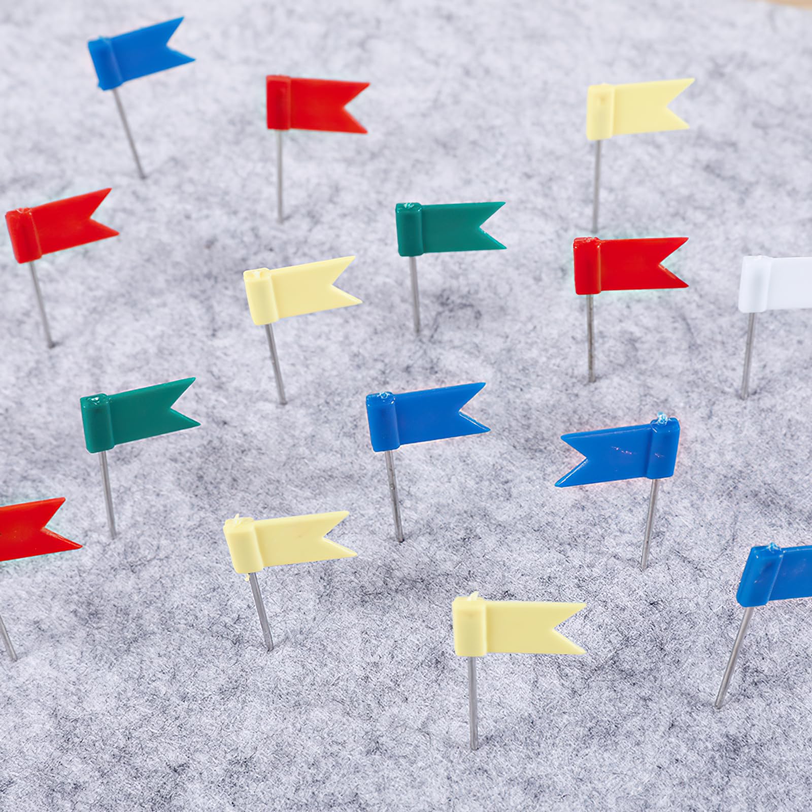 Snapklik.com : 100 Pieces Multi-Color Map Flag Push Pins, Flag Push ...