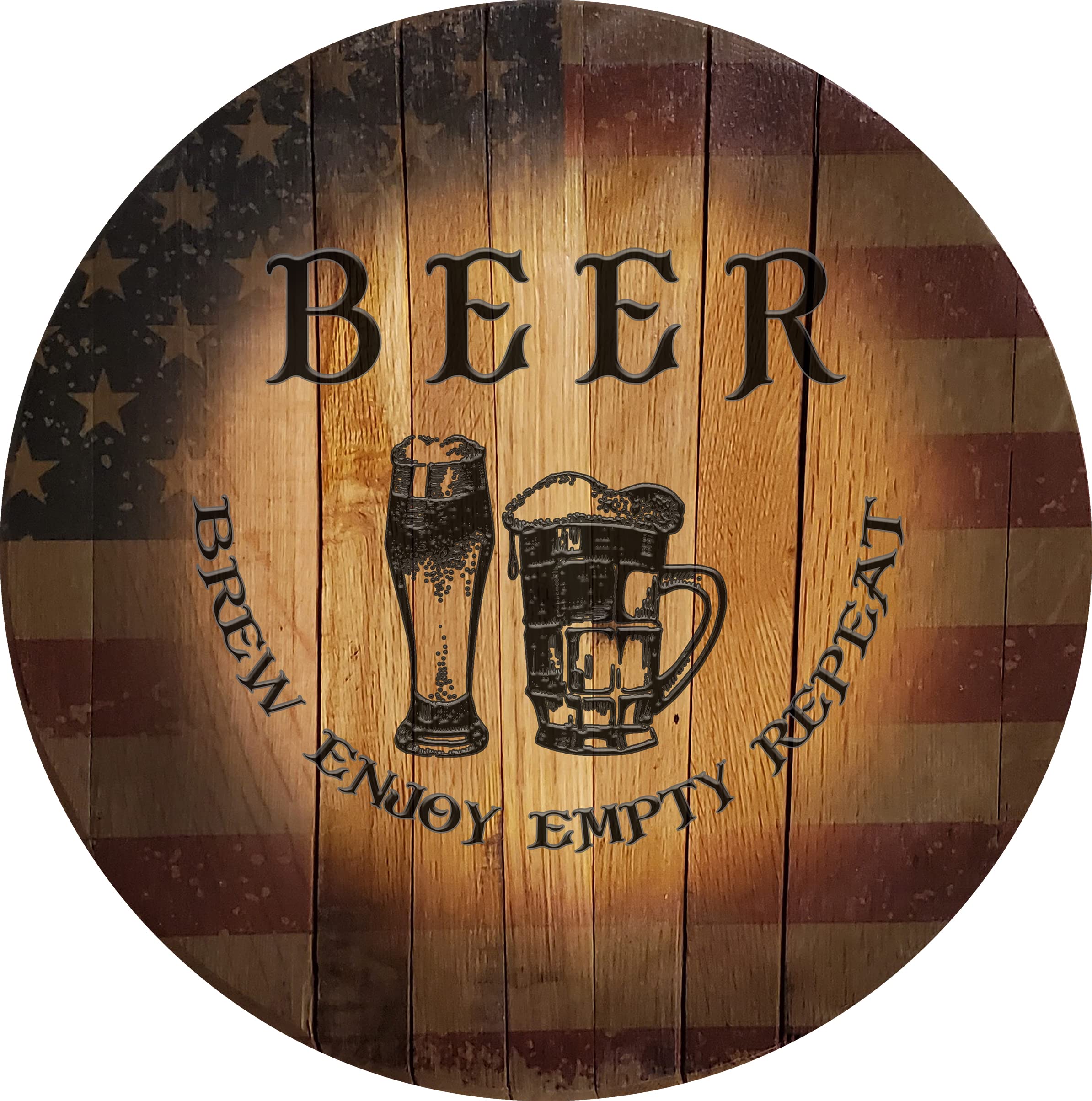 Amazon.com: American Flag Wood Sign Beer Acronym Beer Sign 18 Inch ...
