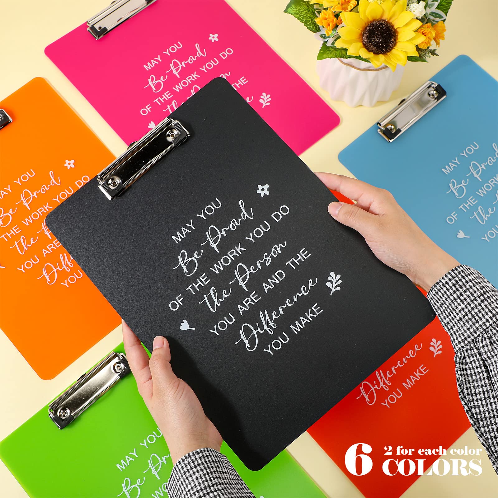 Snapklik.com : Employee Appreciation Gift Plastic Clip Boards Colored ...