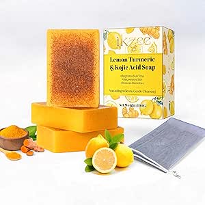 Kojic Acid, Turmeric & Lemon Soap | Clears Hyperpigmentation, Acne ...