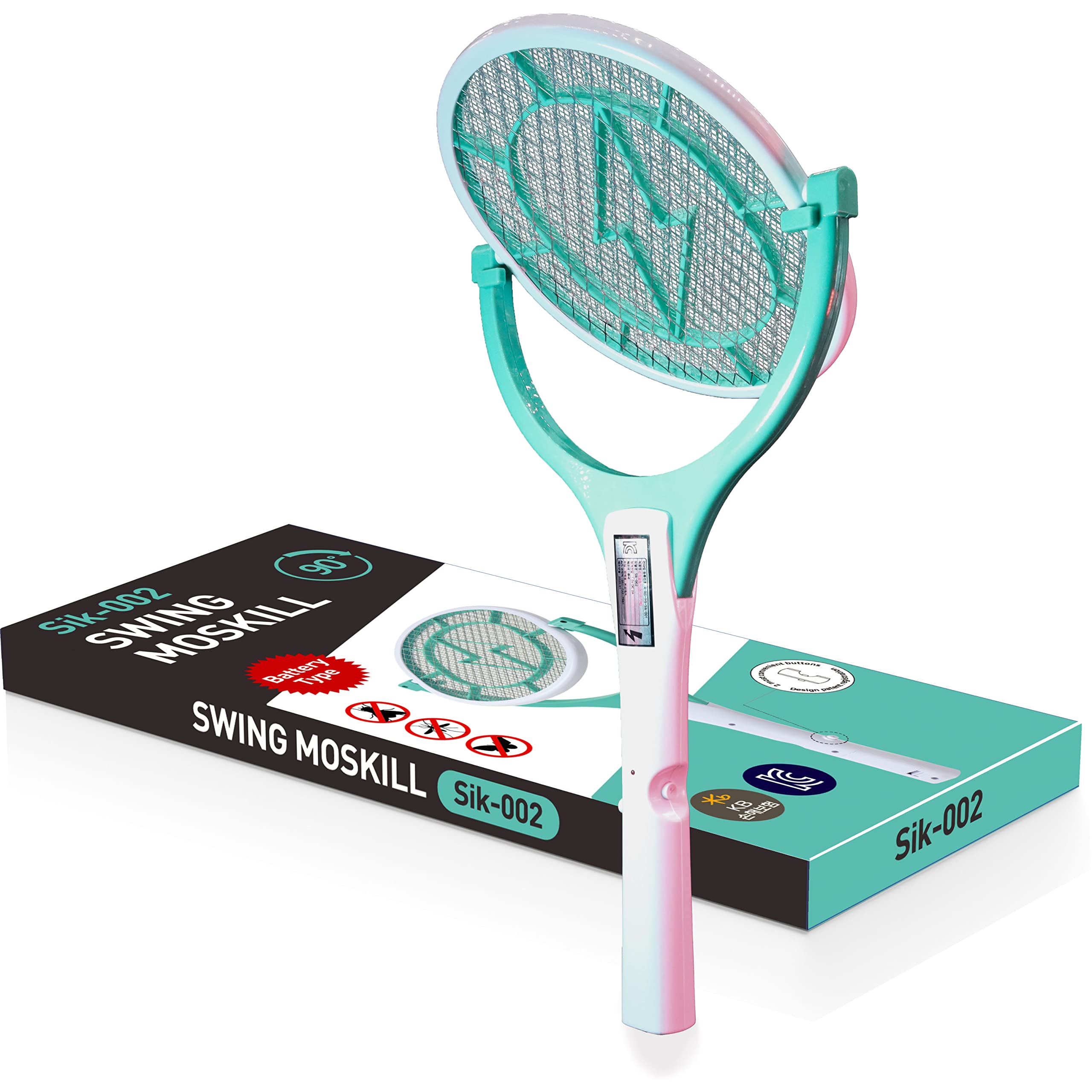 Buy Electric Fly Swatter - Bug Zapper Racket Swing-moskill 4000v ...