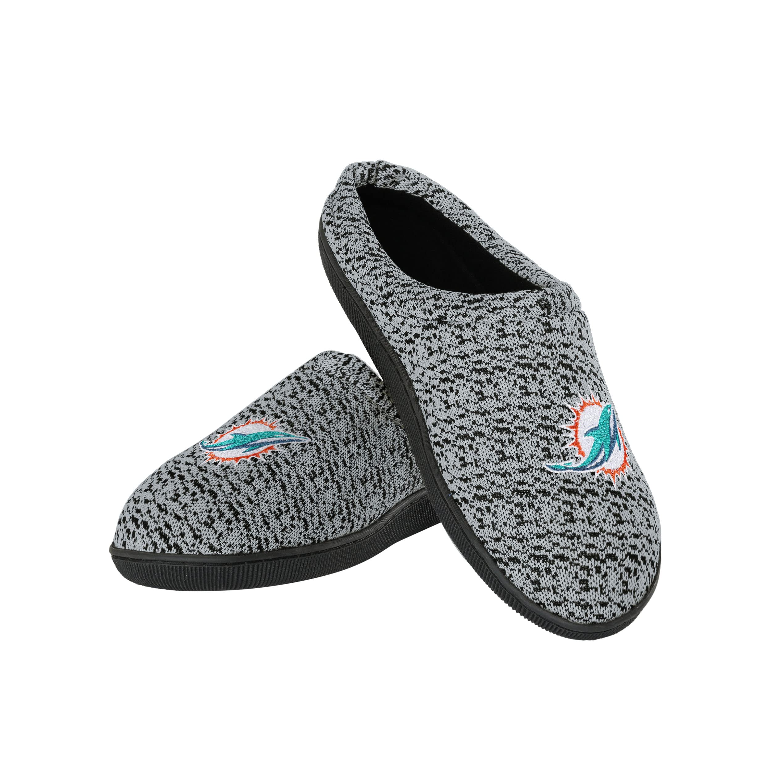Snapklik.com : FOCO NFL Miami Dolphins Mens Poly Knit Cup Sole Slipper ...