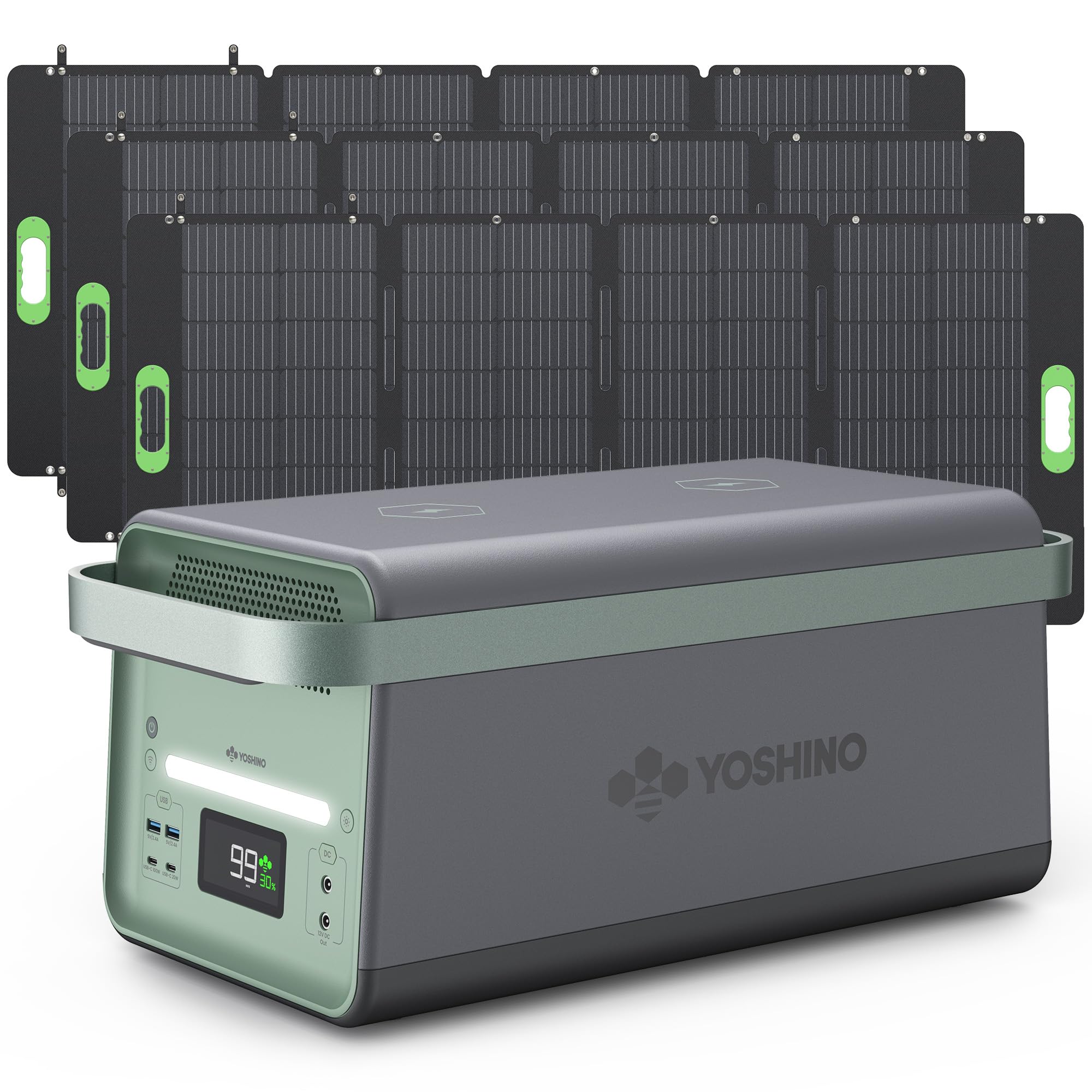 Amazon.com: Yoshino Solid-State Solar Generator 2611Wh with 3x 200W ...