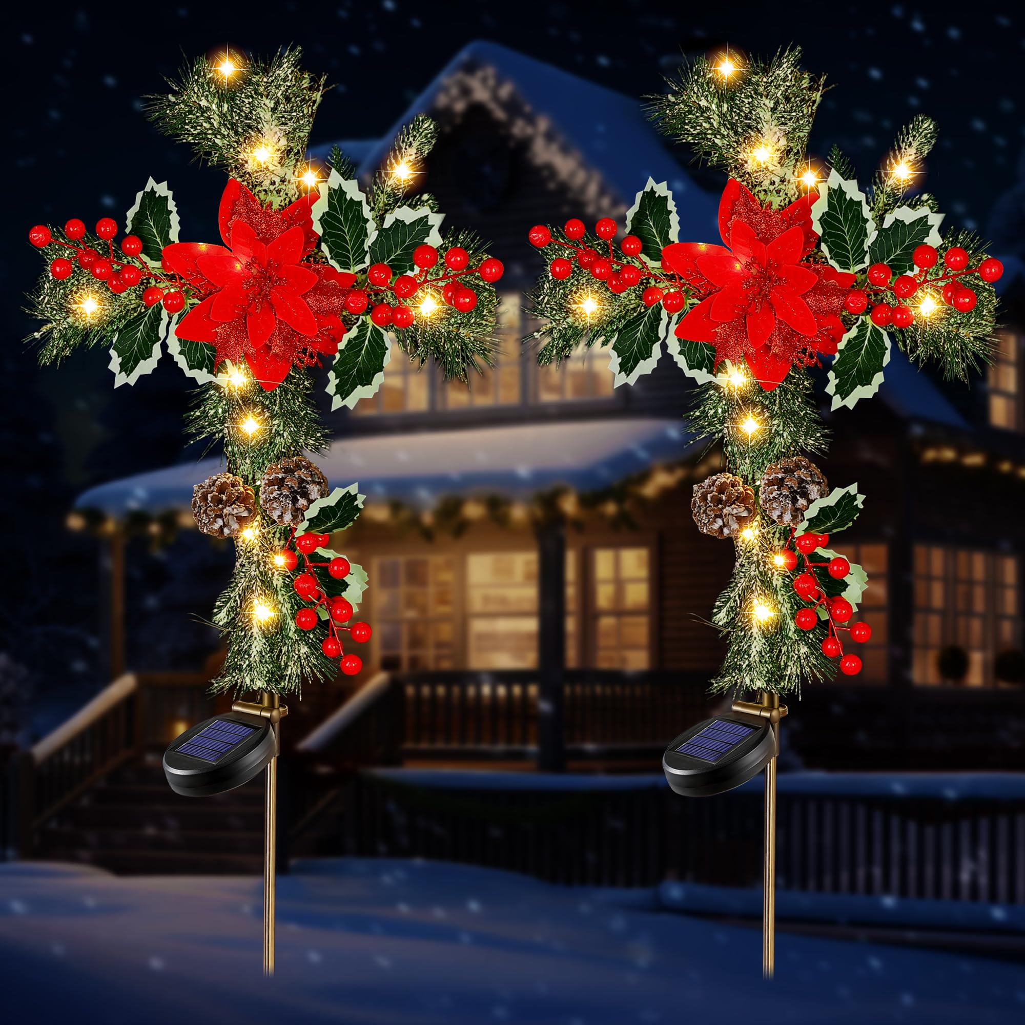 Lighted Outdoor Christmas Decorations Cross Fairybell All Surface