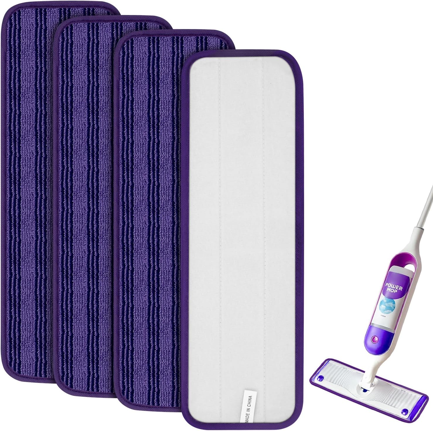 Amazon.com: HOMEXCEL Microfiber Floor Mop Pads 24 Count Compatible with ...