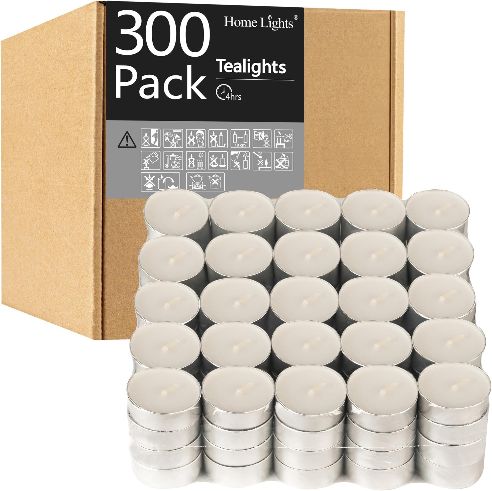 Amazon.com: MontoPack Unscented Tea Light Candles Bulk 400 Pack | 4 ...