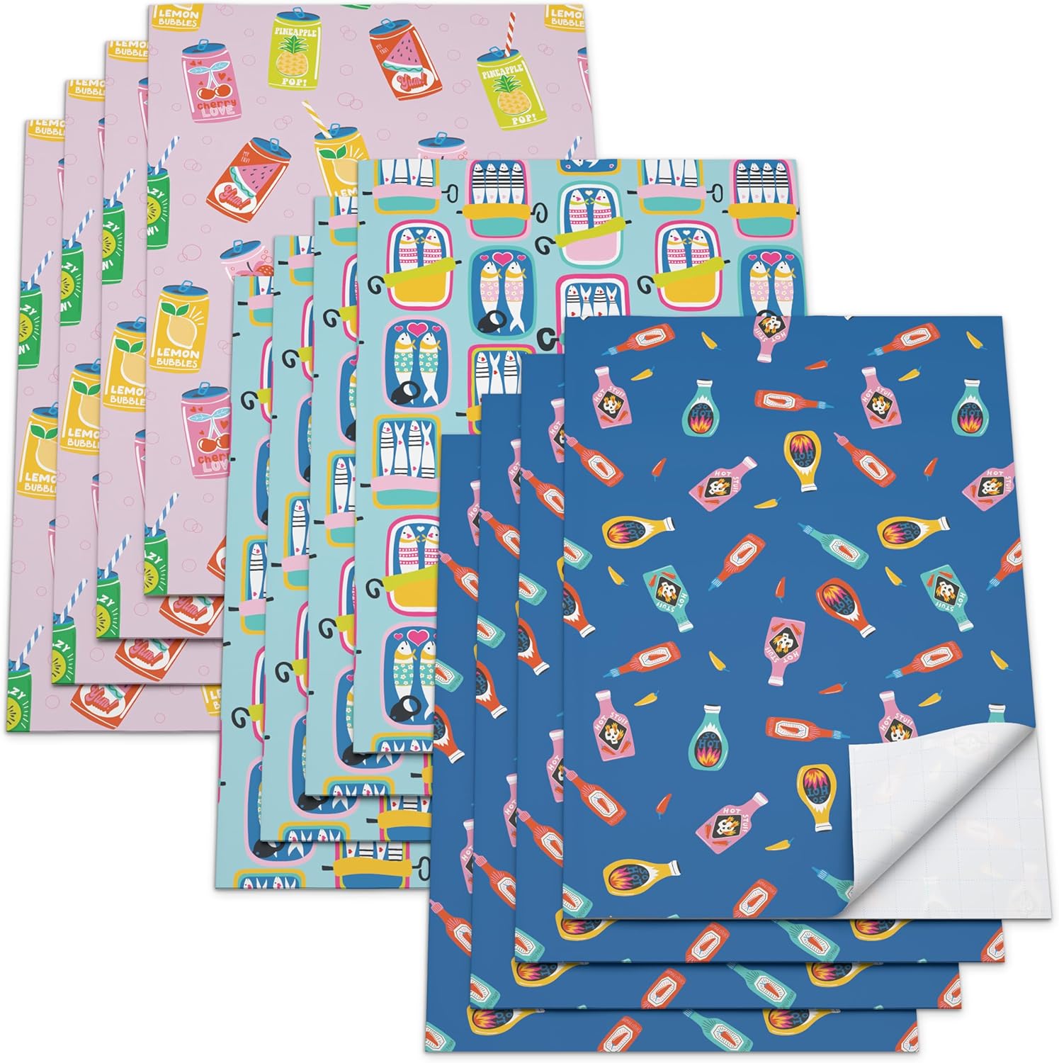 Amazon.com: American Greetings Wrapping Paper Sheets with Gridlines ...