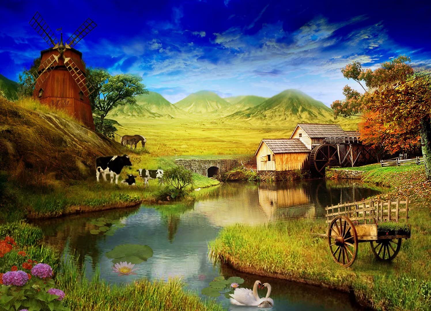 Beautiful Farm Scenery