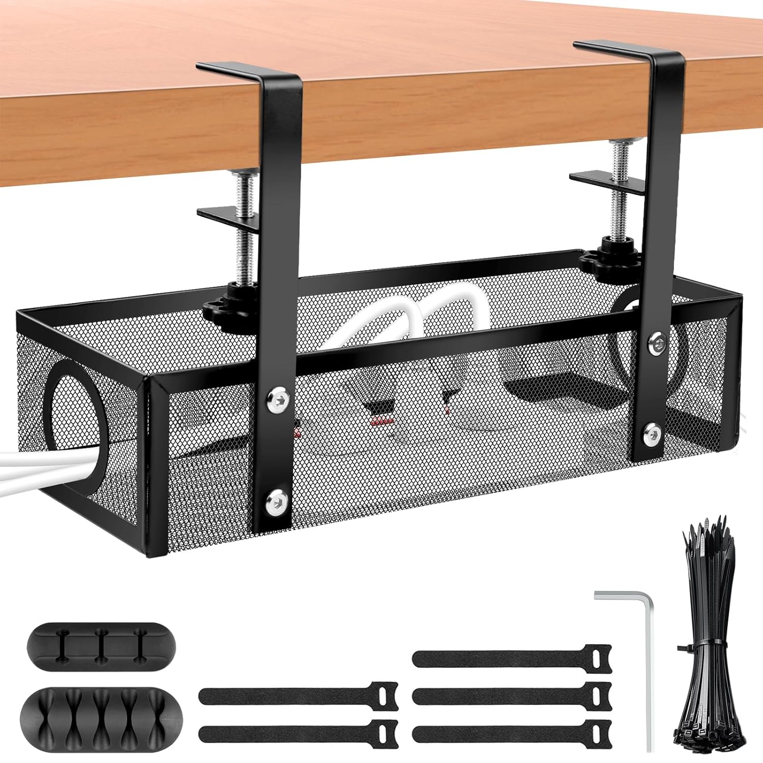 Under Desk Cable Management Tray - Cable Management Under Desk No Drill ...