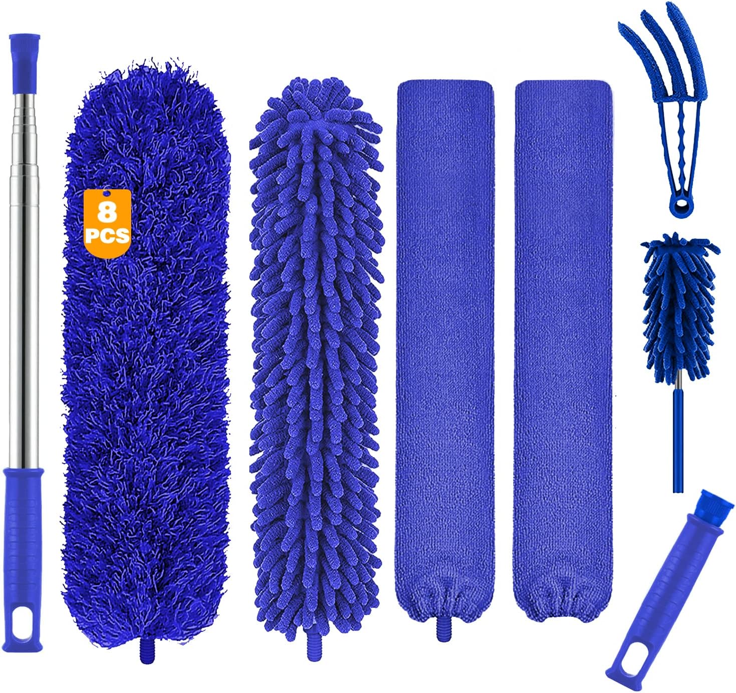 Amazon.com: Buysenton Microfiber Duster, 8PCS Feather Duster with 100 ...
