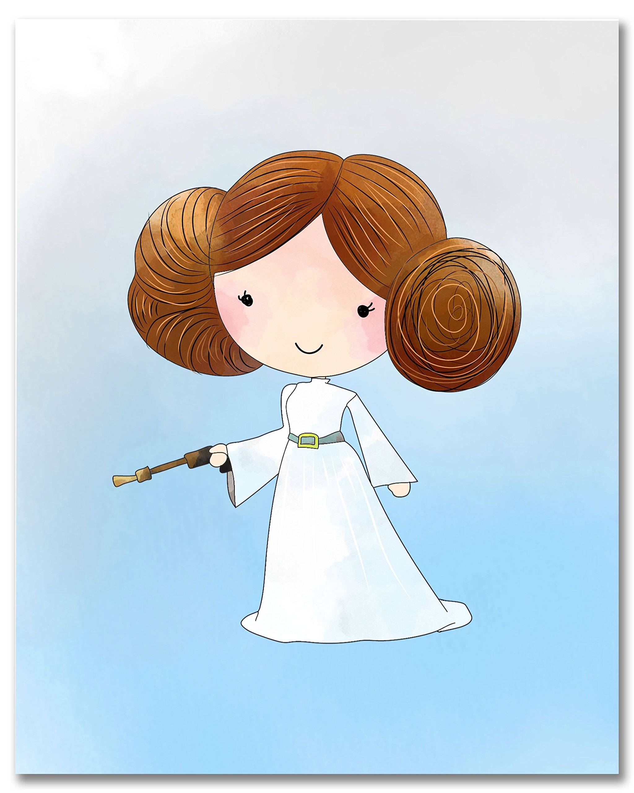 Baby Princess Leia Cartoon Princess Leia In The Jungle With Baby Yoda