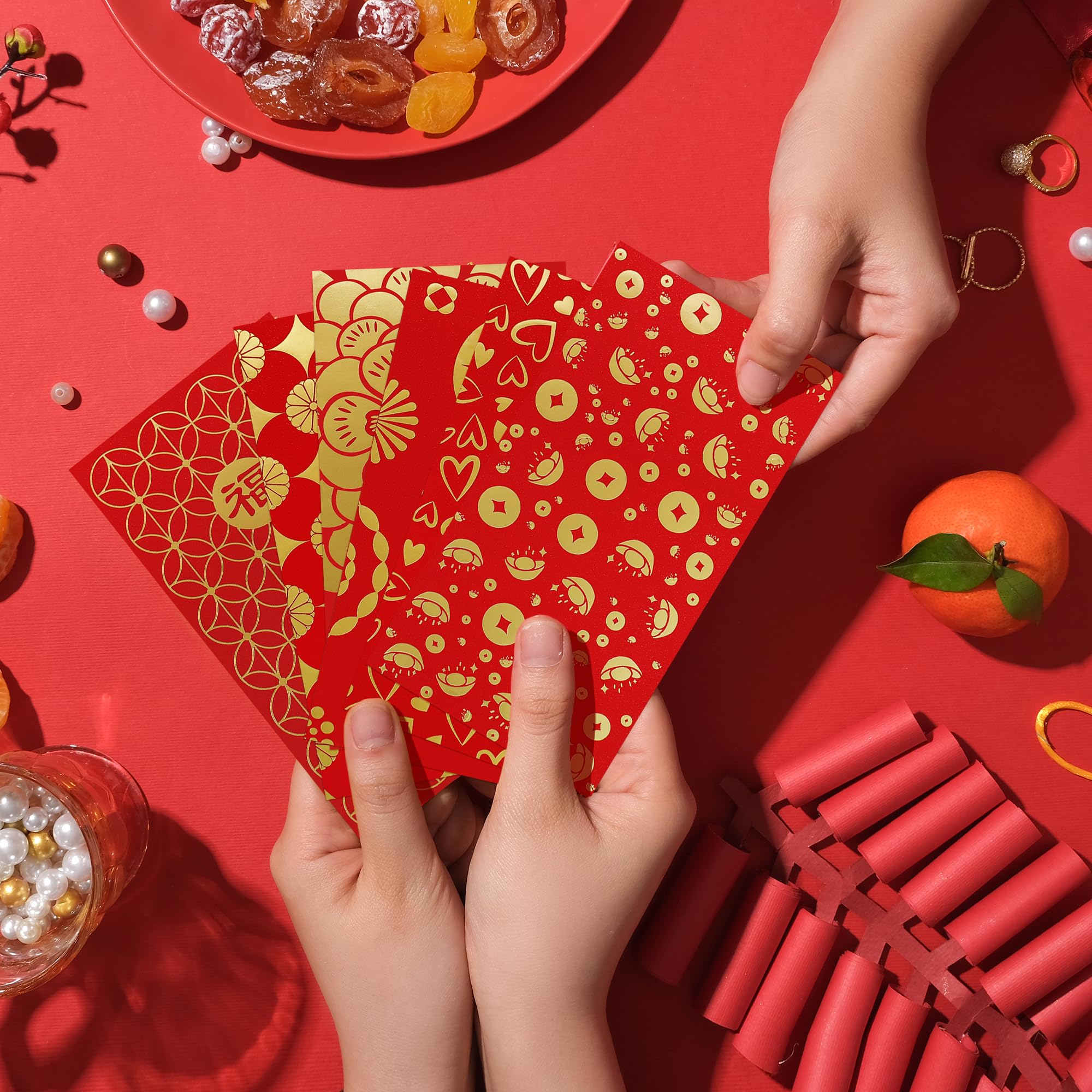 Snapklik.com : 36 PCS Chinese Red Envelopes 2025, Chinese New Year Red ...