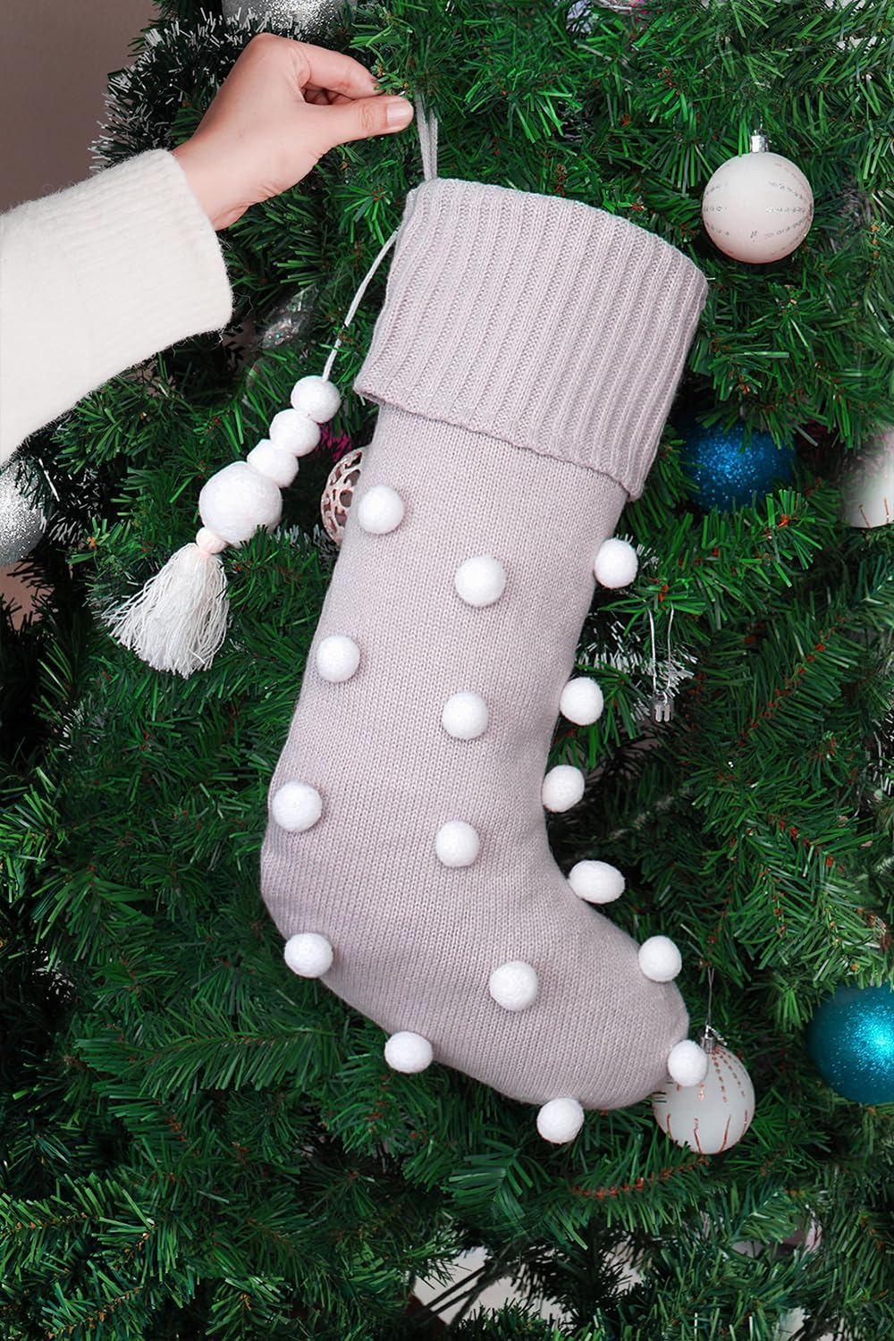 Amazon.com: infleesh 20 Inches Monogrammed Christmas Stockings with ...