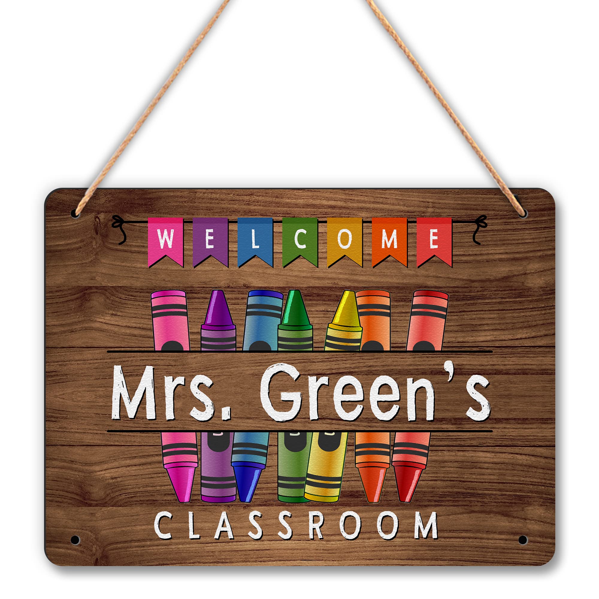 Amazon.com: Welcome Teacher Classroom Signs Custom Teacher Sign Teacher ...