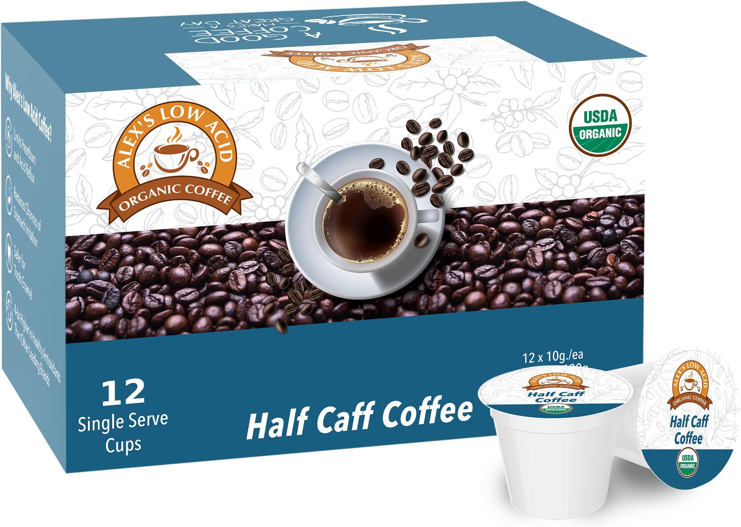 Amazon.com: Starbucks Half Caff – 10ct K-Cup