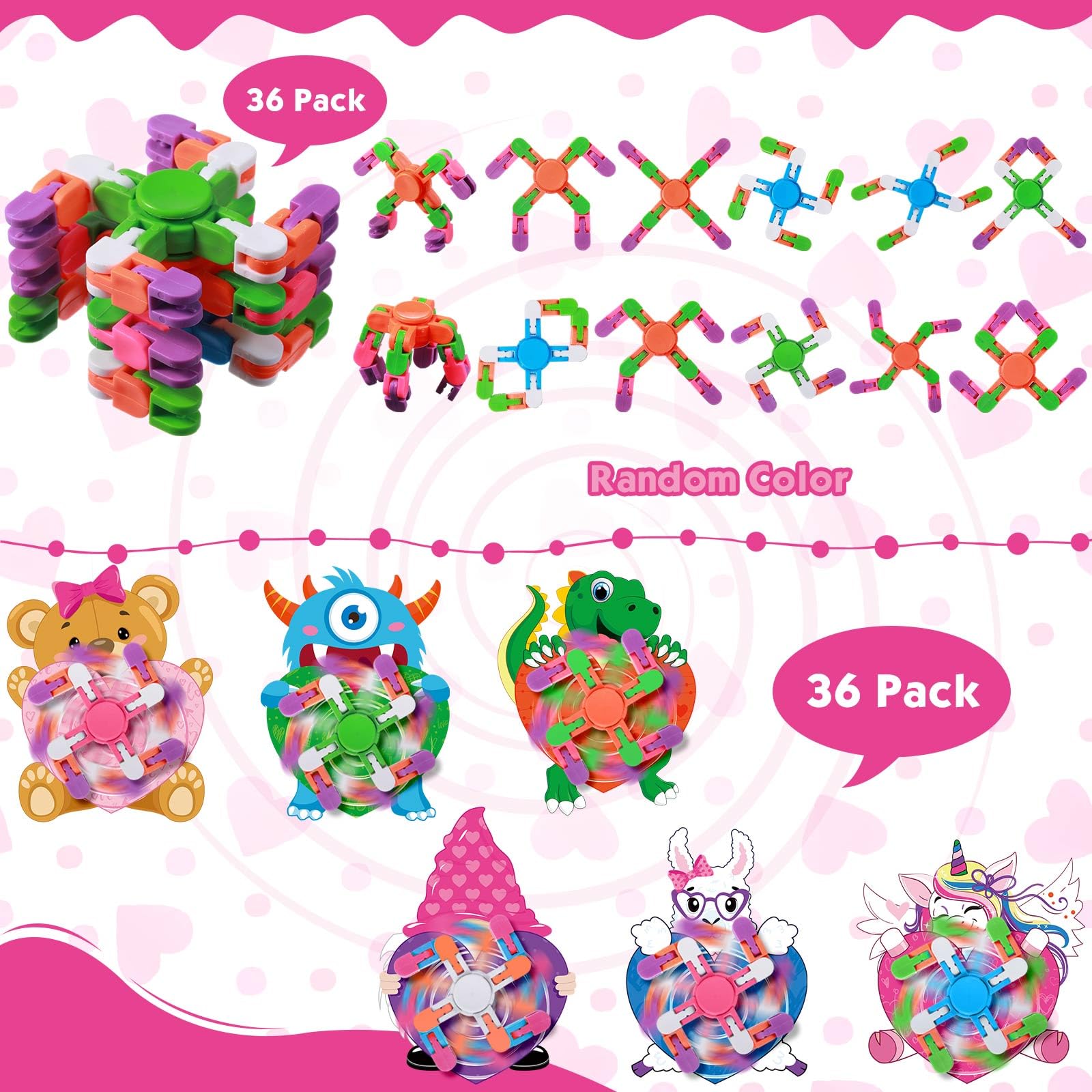 Snapklik.com : Zhanmai 36 Pack Fidget Spinners For Kids Fingertip Toys ...