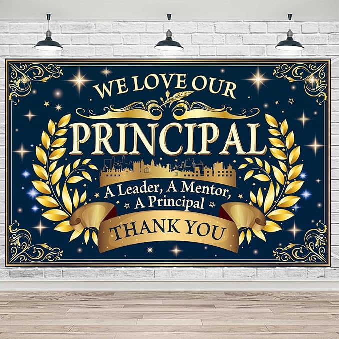 Amazon.com: We Love Our Principal Banner – Principal Appreciation ...