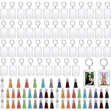 Amazon.com: Acrylic Keychain Blanks 120pcs – 30pcs 2inch Acrylic Blank ...