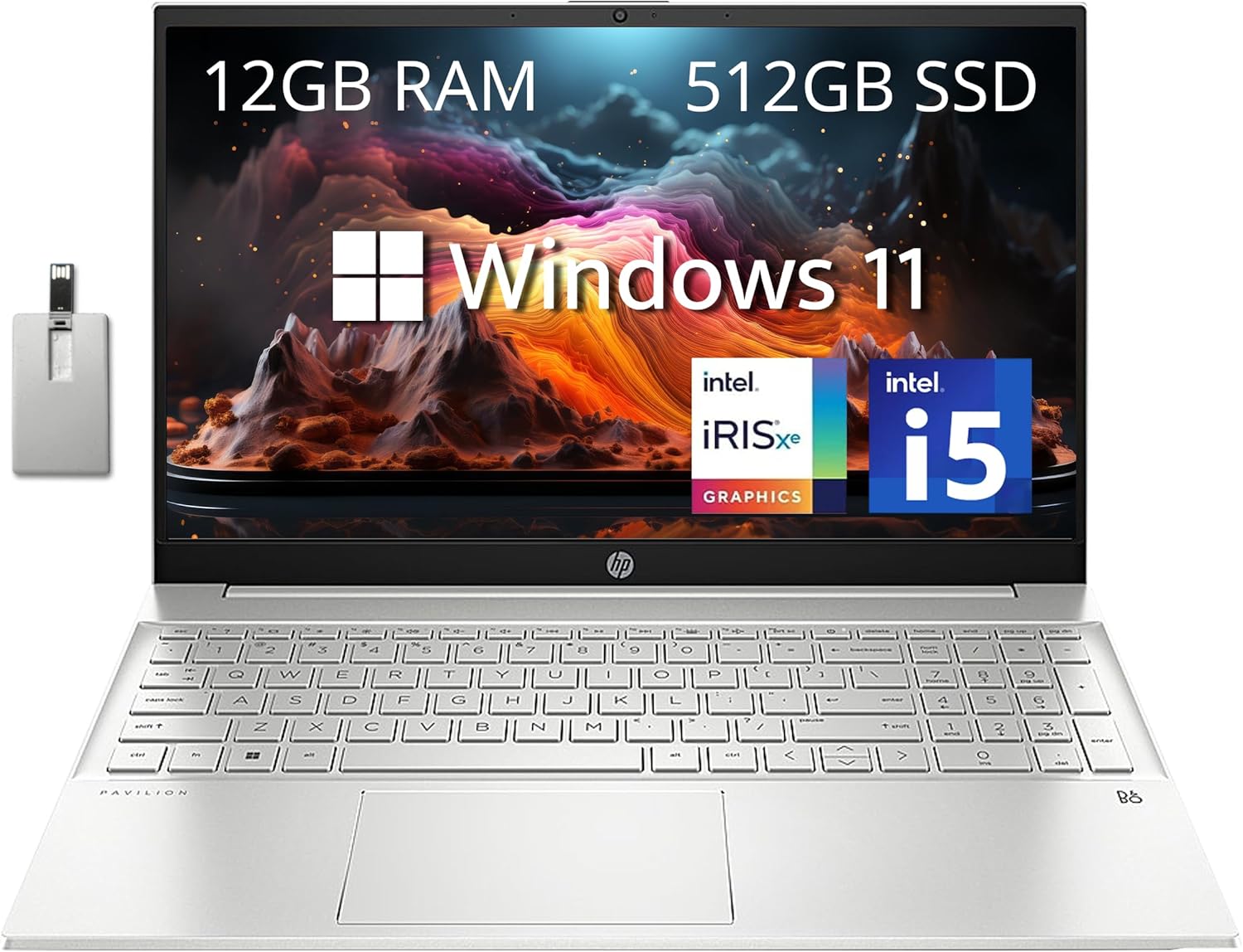 Amazon.com: HP 2022 Pavilion 15.6" FHD IPS Touchscreen Laptop, Intel ...