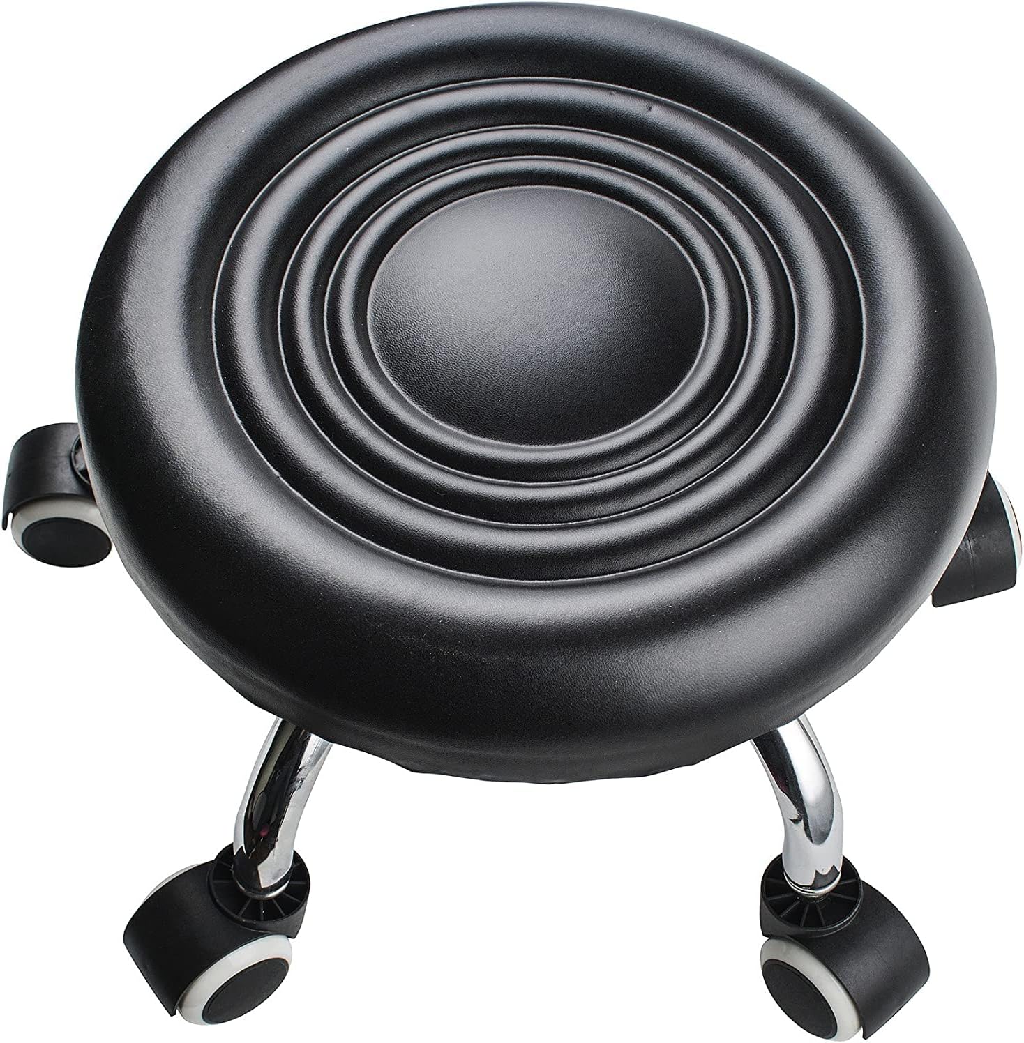 IYB-360° Swivel Rolling Stool Low Rolling Stool Rolling Kitchen Stool ...