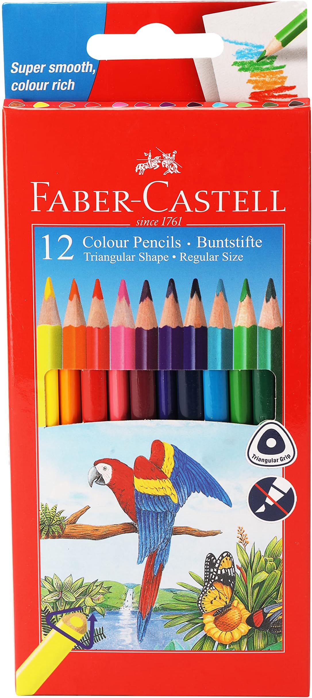 Amazon.com: Faber Castell Color Pencils - 12 Shades