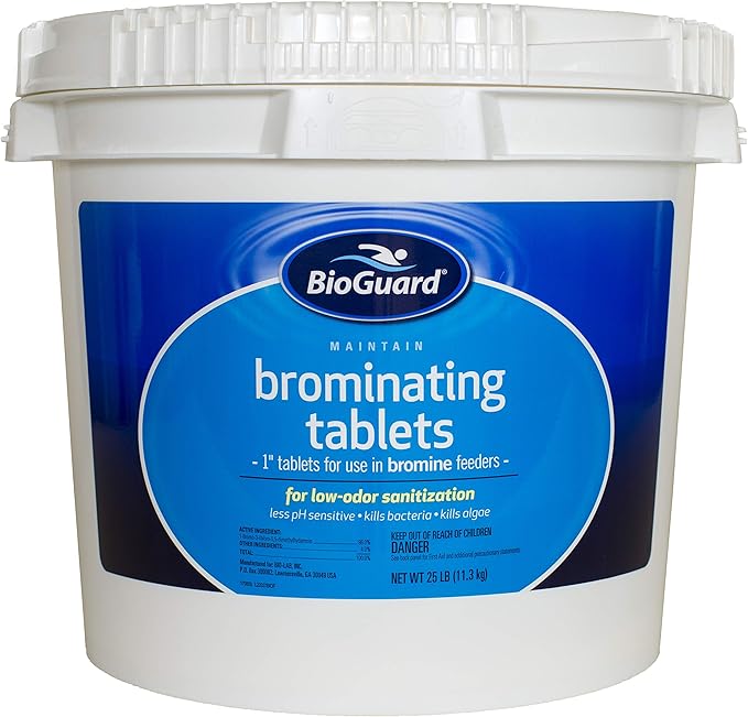 Amazon.com : BioGuard Bromine Tablets, 25 lb, Less pH Sensitive ...