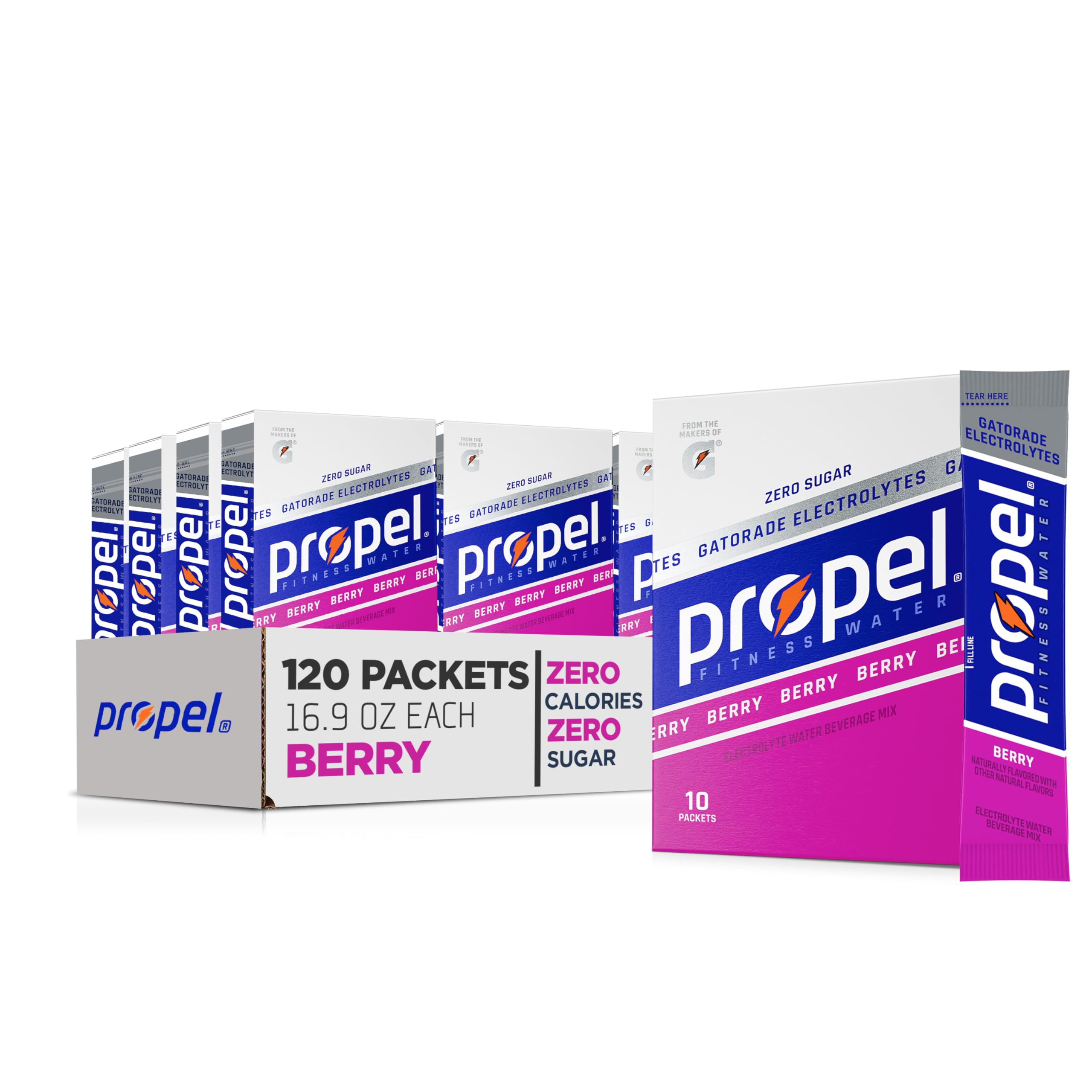 Amazon.com: Propel Powder Packets Berry With Electrolytes, Vitamins and ...