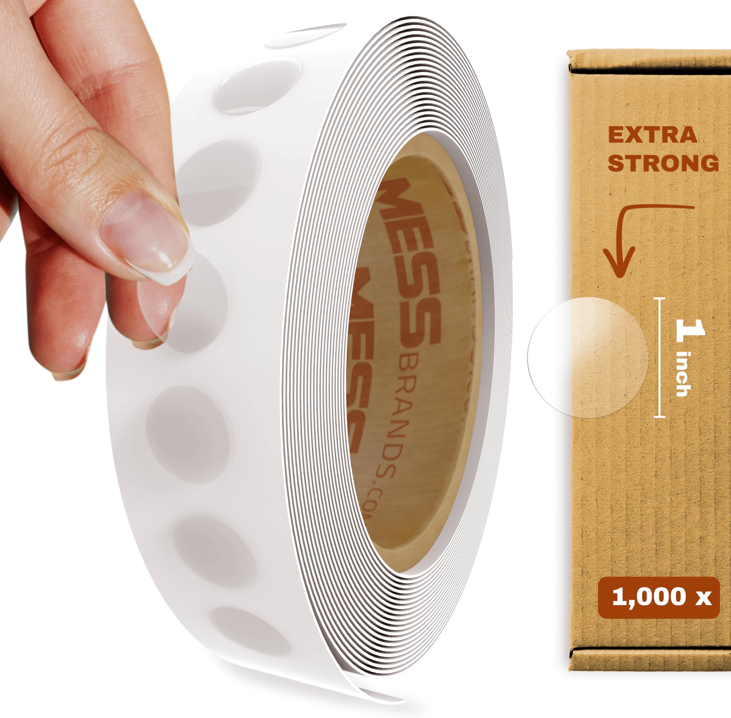 Amazon.com : 1 inch 2000pcs Transparent Circle Package Seals Stickers ...