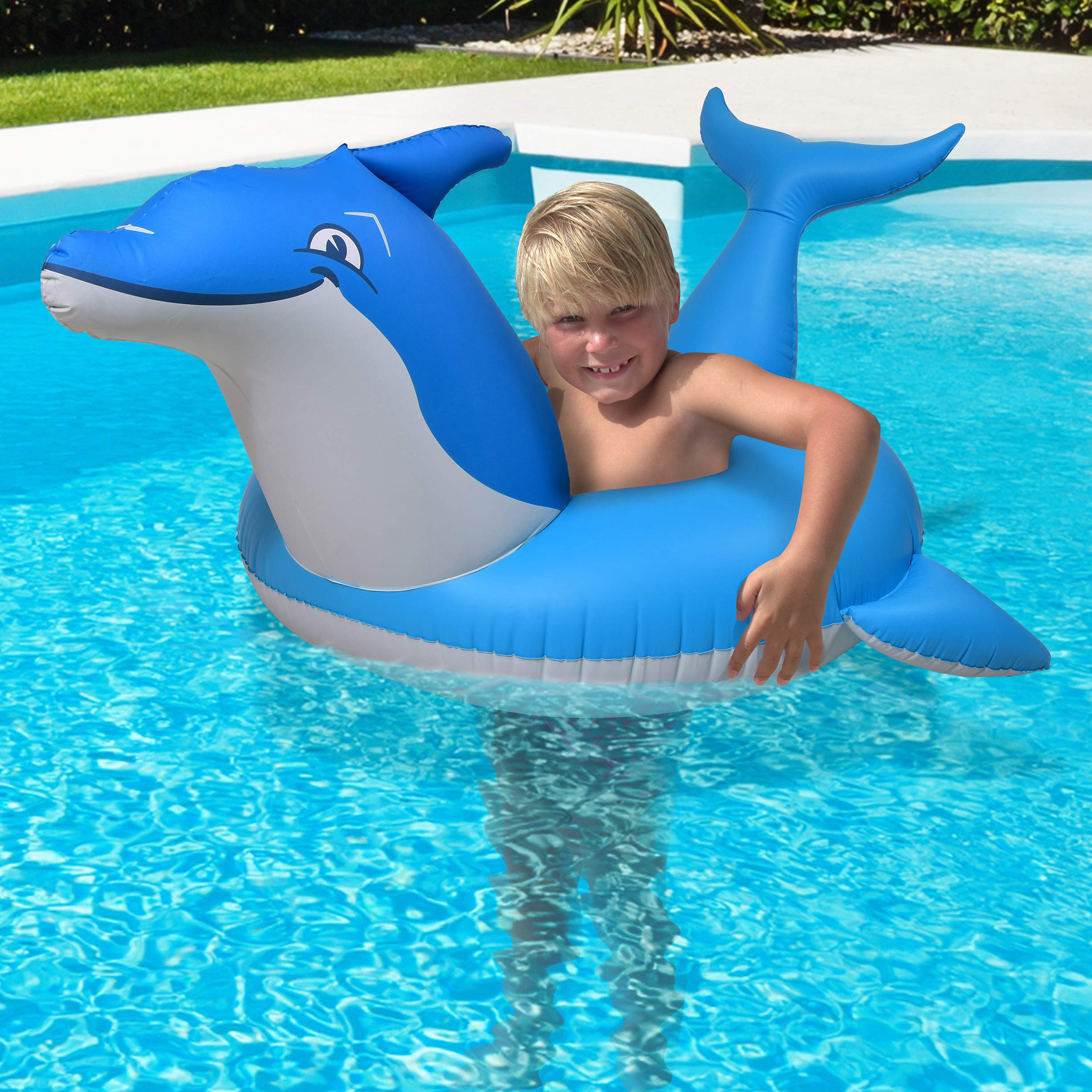 Buy GoFloats Dolphin Jr Pool Float Party Tube, Stylish Floating for ...